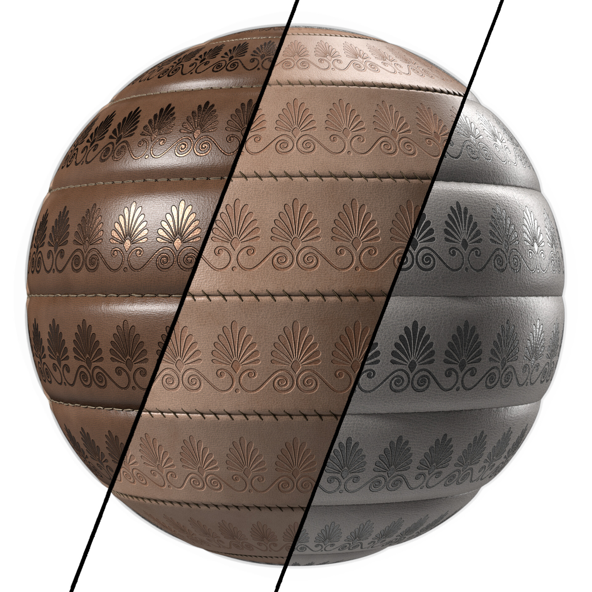 ArtStation - Leather Materials 19-leather Panels | Pbr 4k Seamless