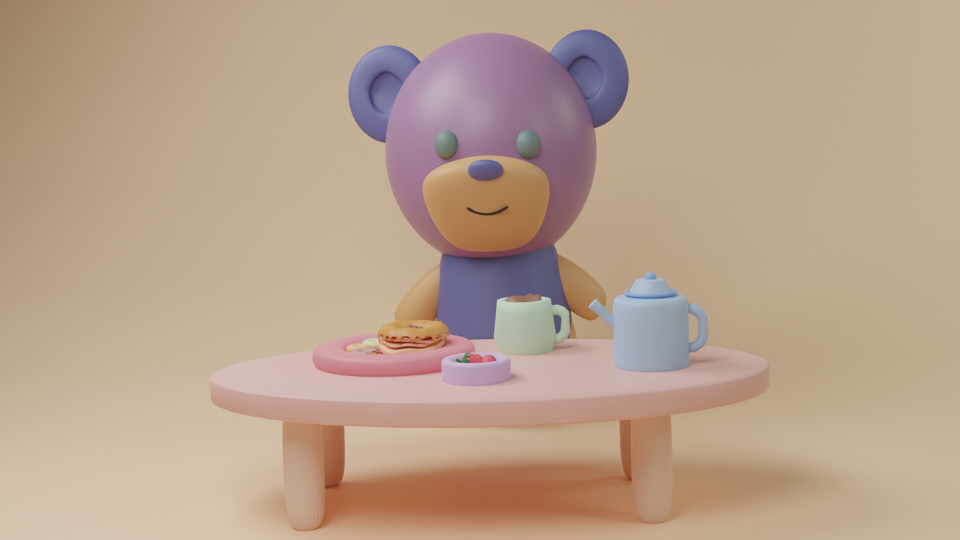 ArtStation - breakfast with Ted