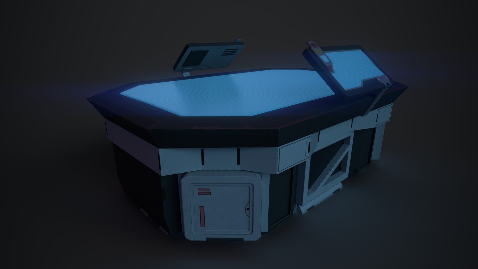 ArtStation - Hard Surface Modelling Project - Central Command Table
