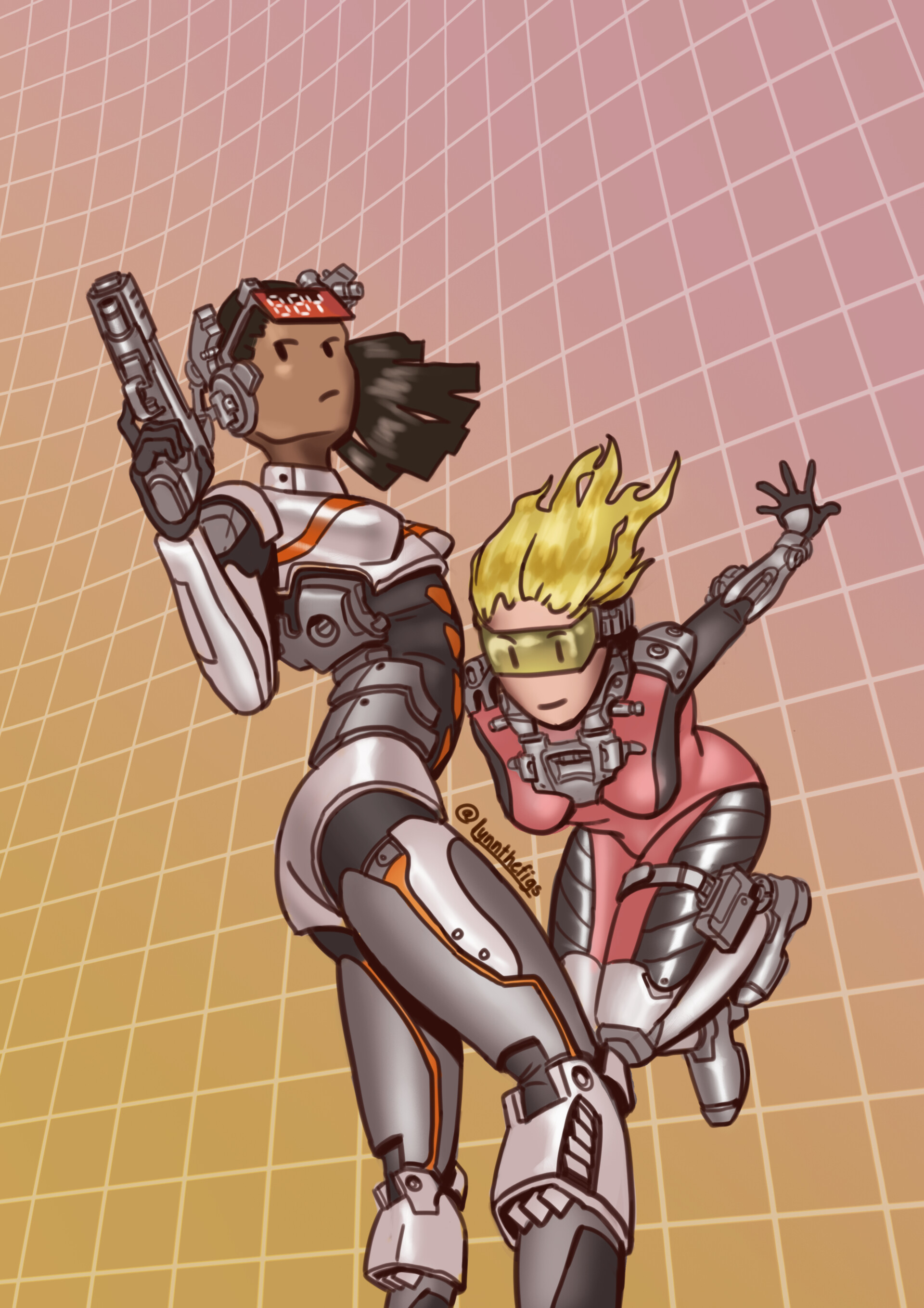 ArtStation - Some two sci-fi girls