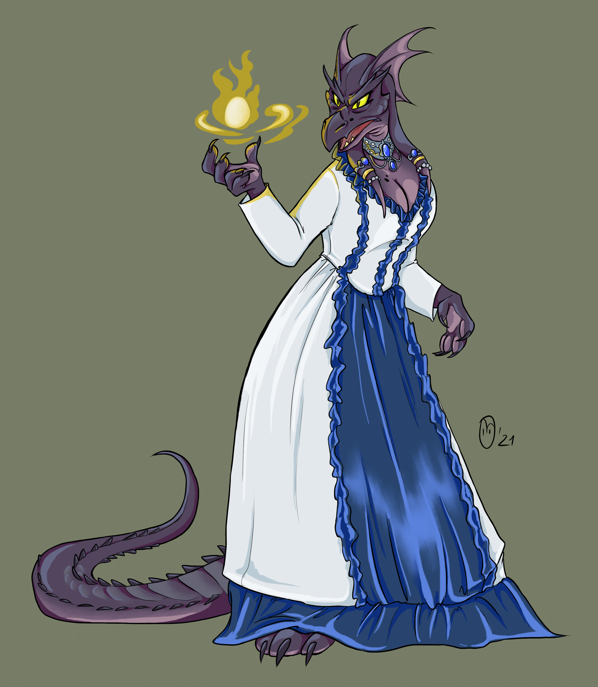 ArtStation - Dragonborn Noblewoman