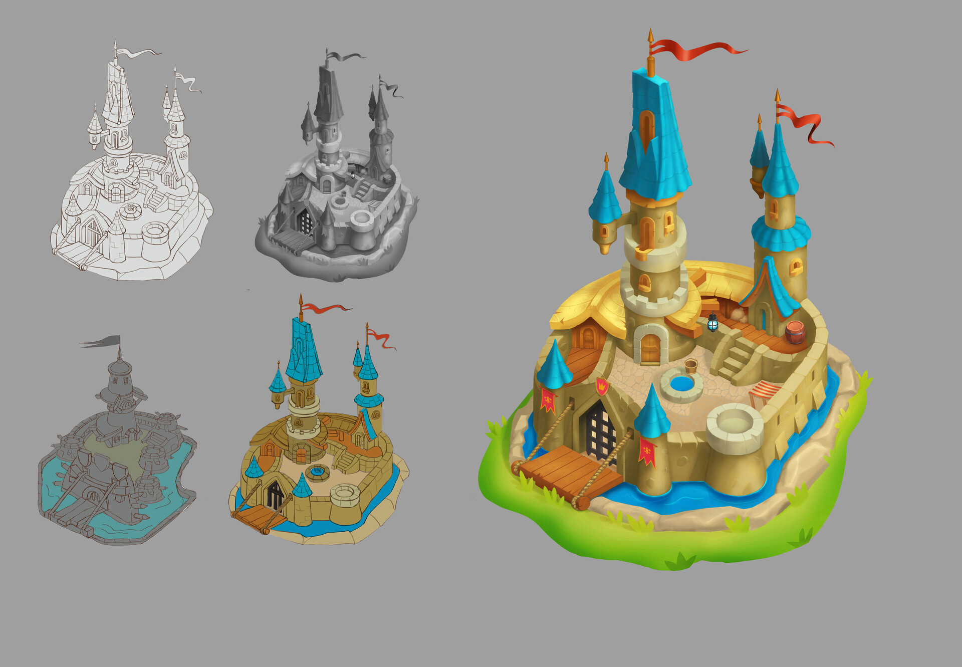 ArtStation - Magic medieval castle