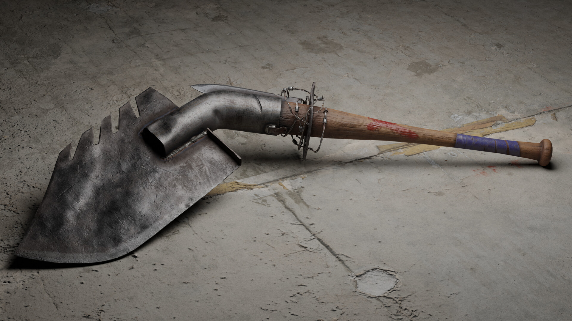 ArtStation - Post apocalyptic melee weapons