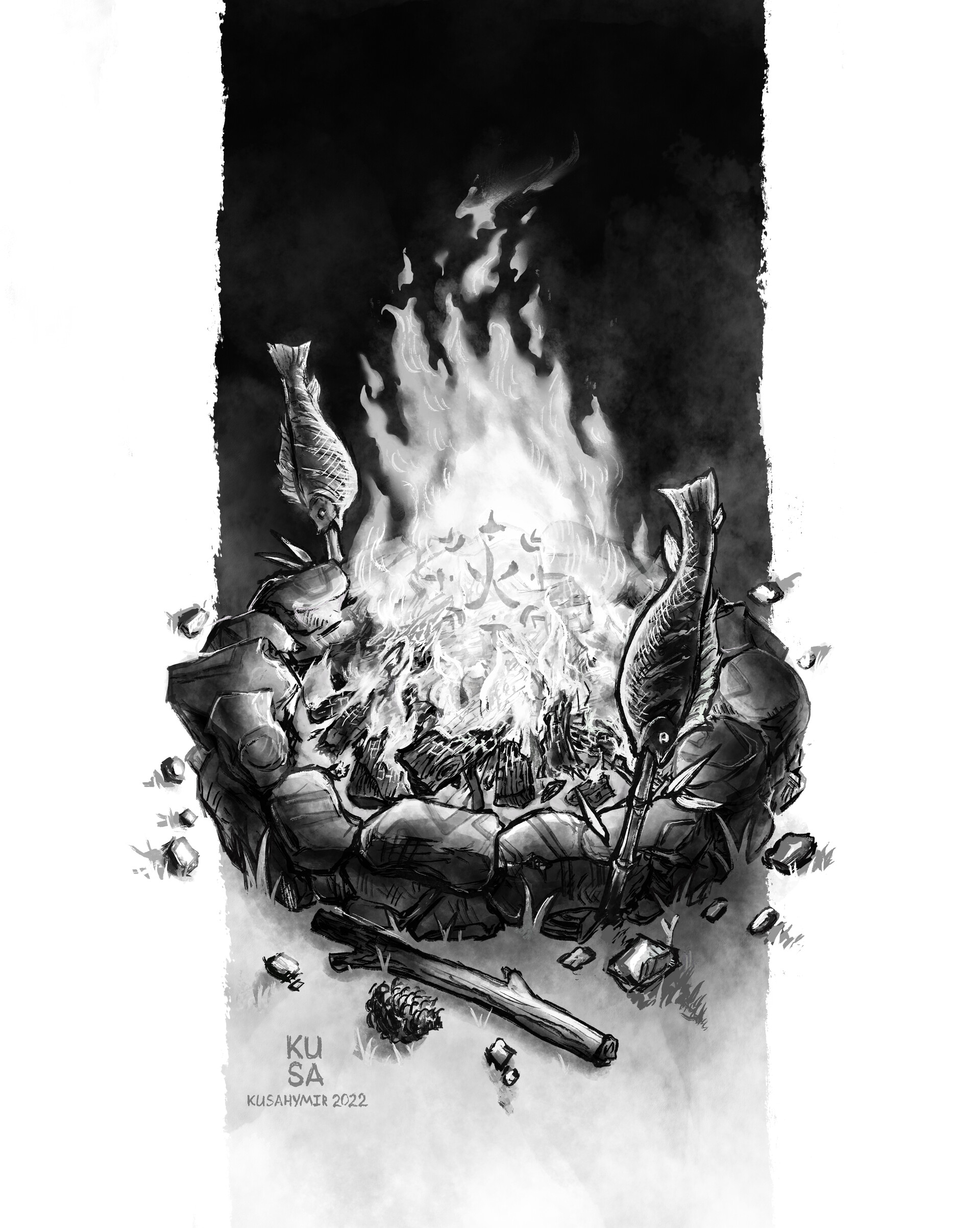 Vladimir Shcherbakov - Inctober 2022 "Through The Forest" third week