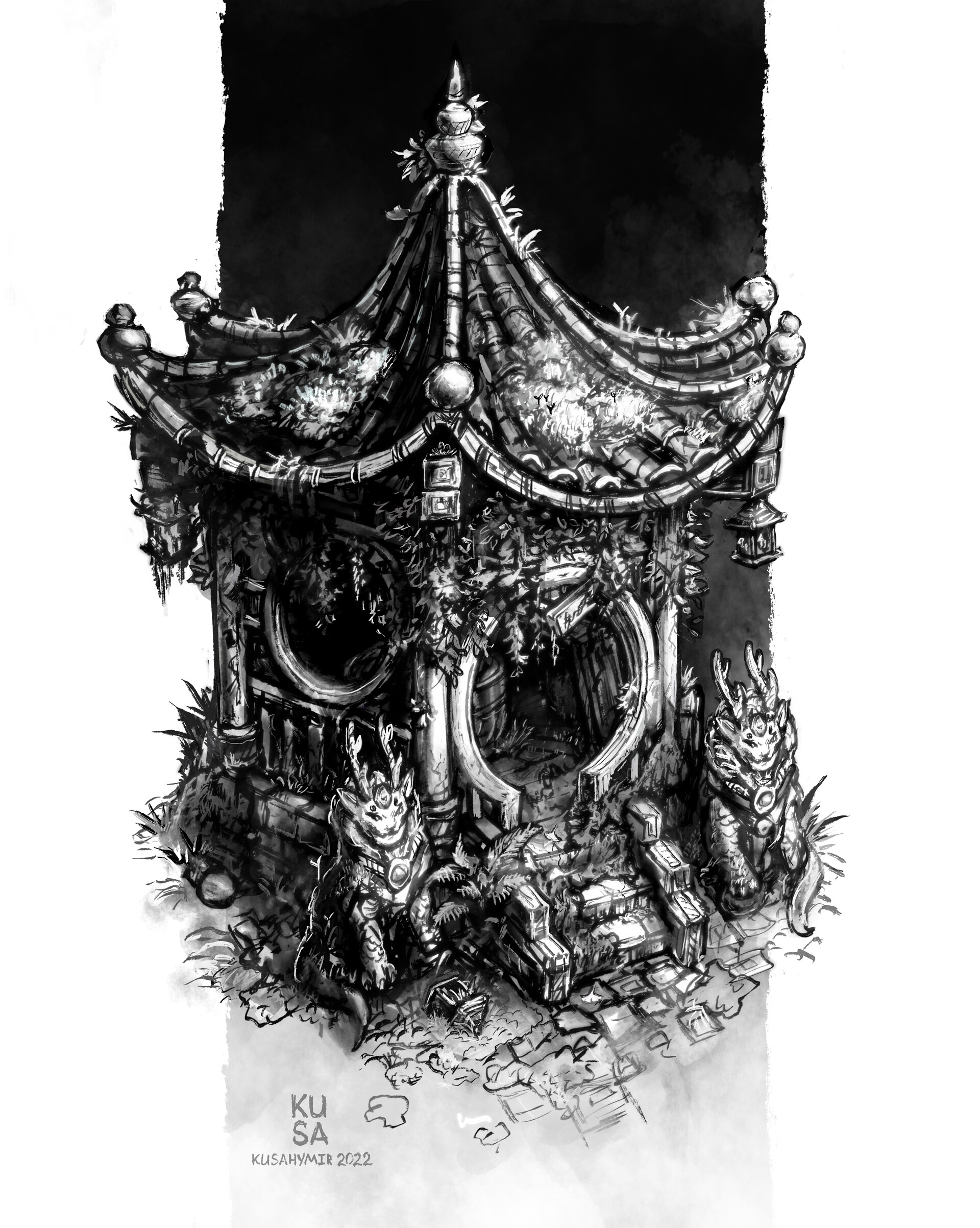 Vladimir Shcherbakov - Inctober 2022 "Through The Forest" week four