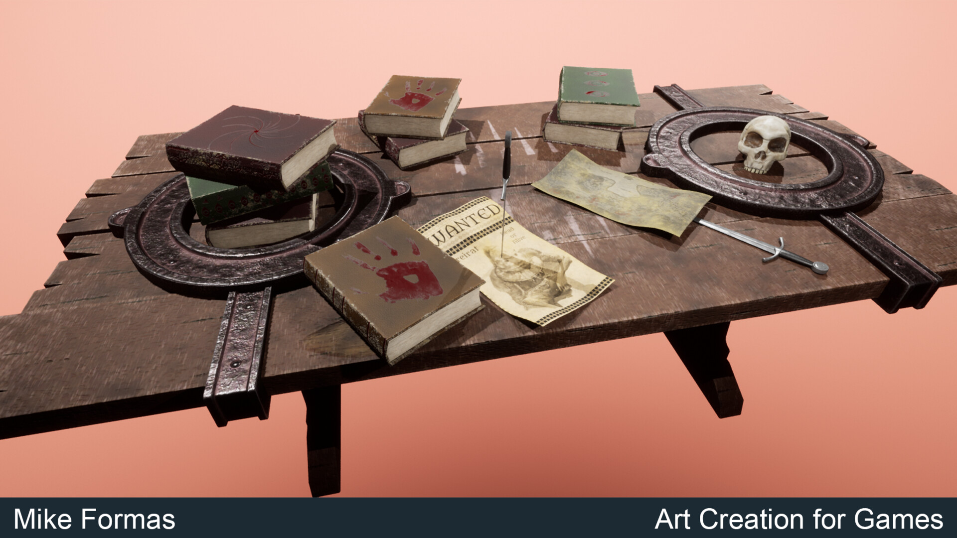 ArtStation - Assassins table (school Project)