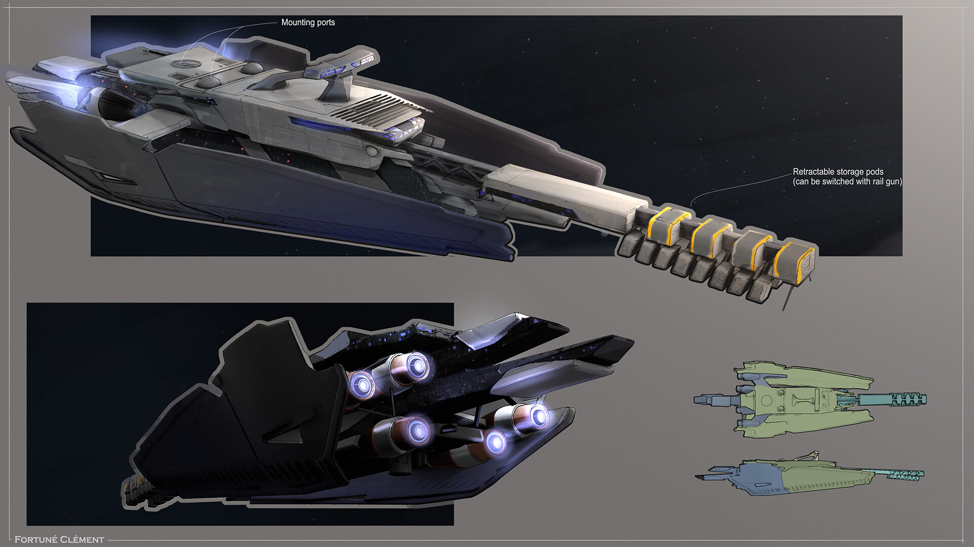 ArtStation - Space ship Concept