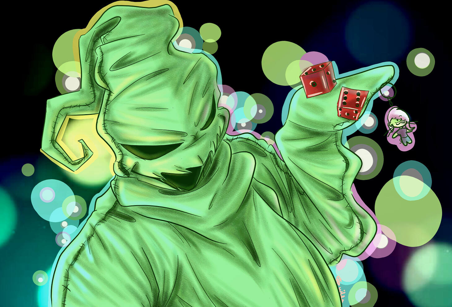 Nightmare Before Christmas Oogie Boogie Drawing