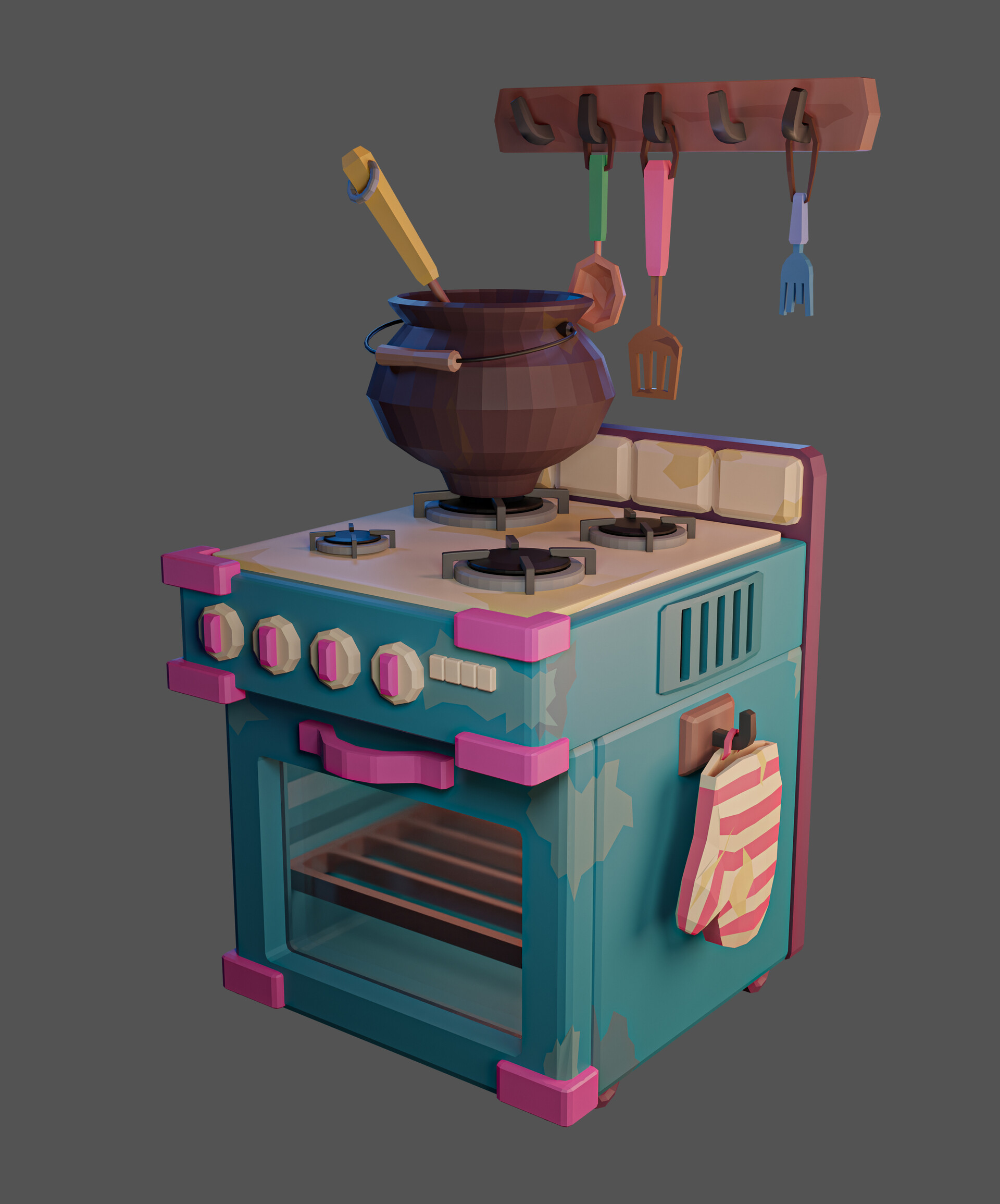 Galina Podolskaya - Stove and kitchen props