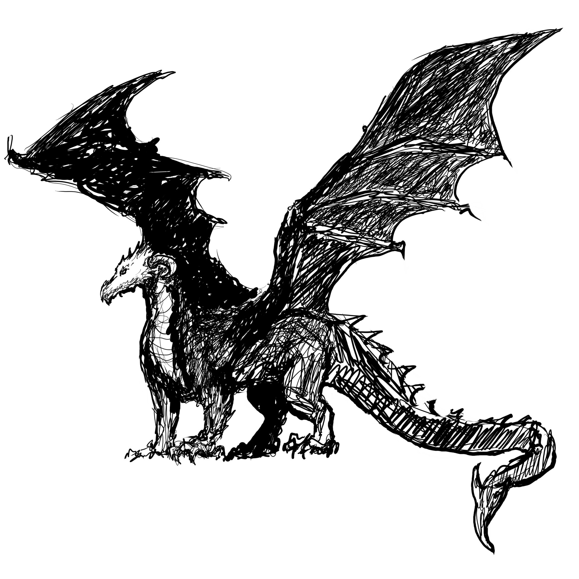 ArtStation - Dragon Quick Sketch