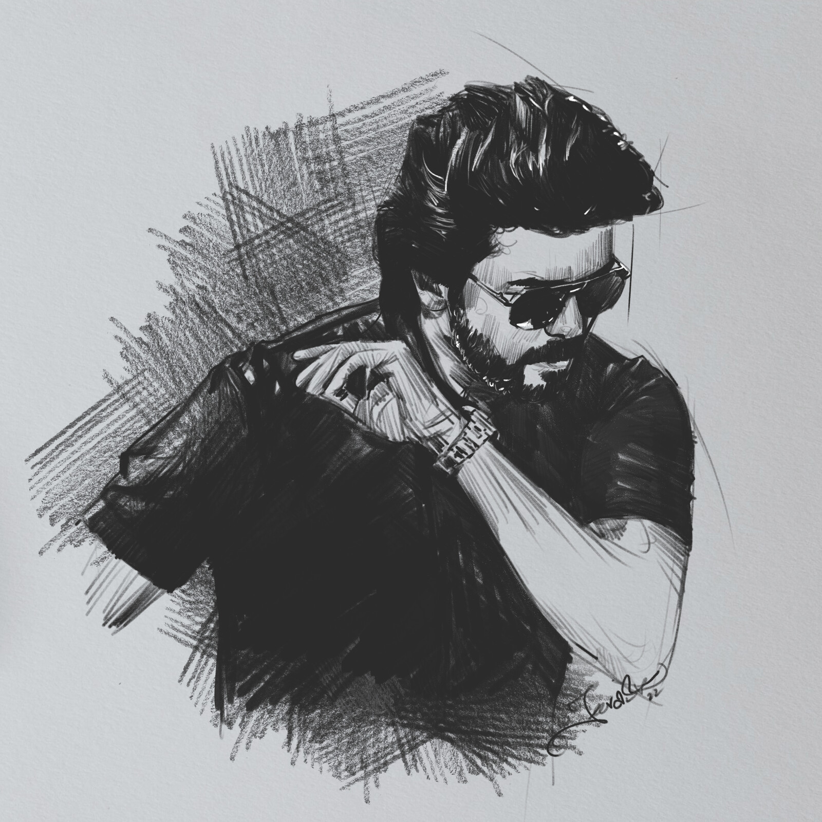 Jeeva Artist SK - Thalapathy Vijay Pencil Sketch 2022 #ThalapathyVijay ...