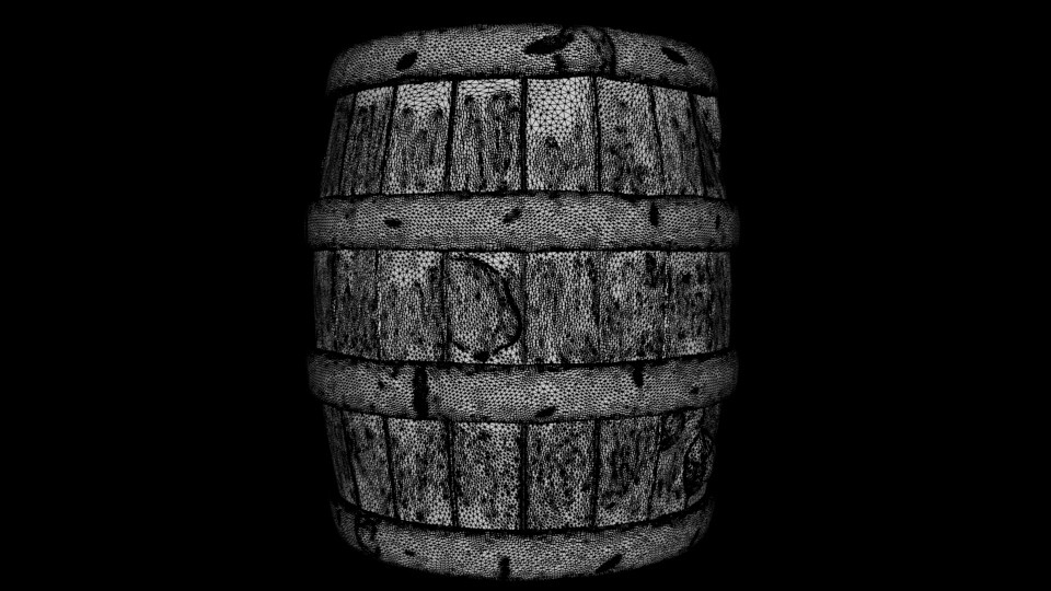 ArtStation - High Poly Barrel