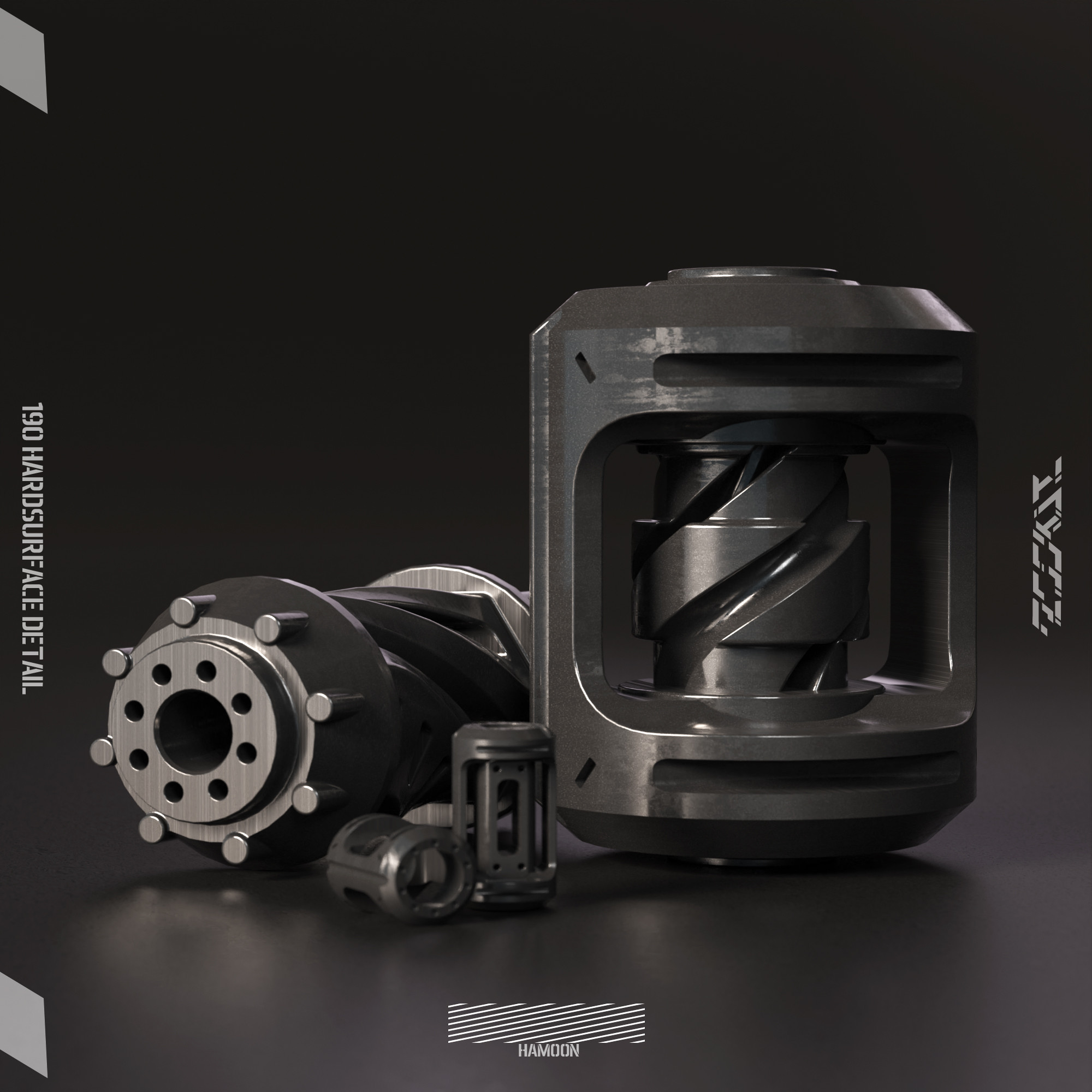 HAMOON - Hard Surface KITBASH_190 DETAILS _vol1