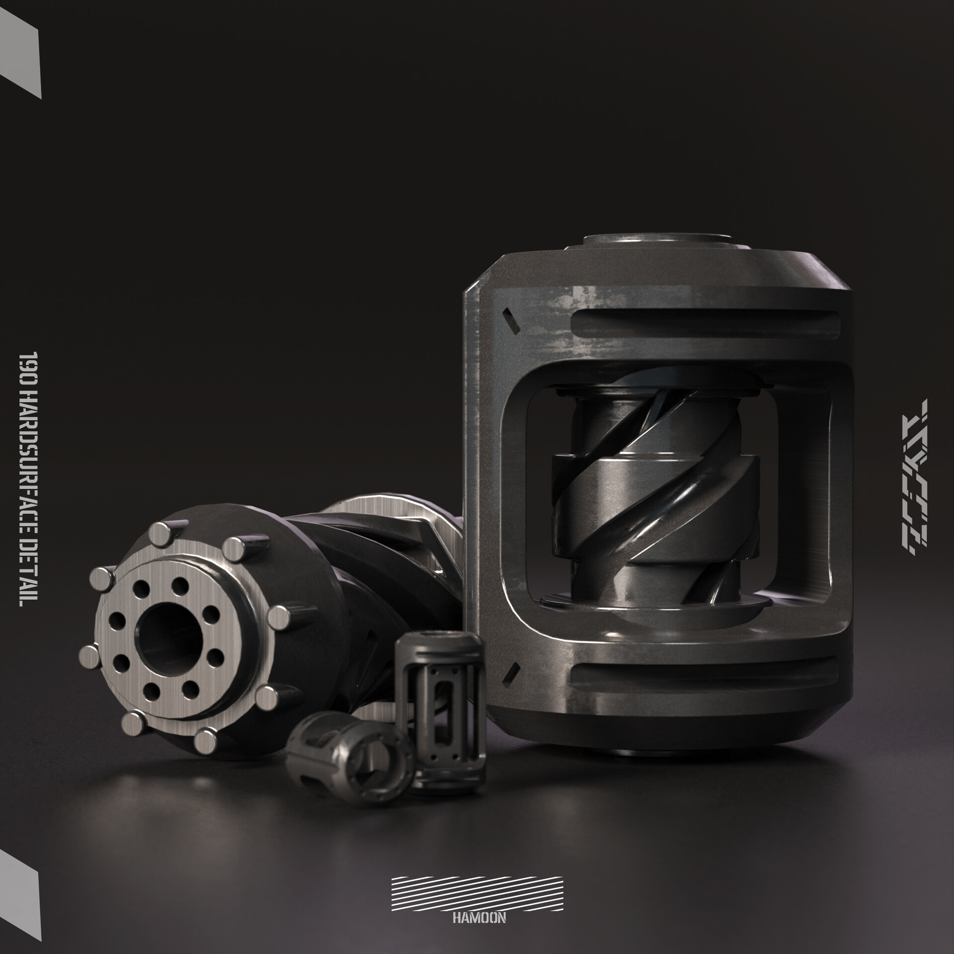 HAMOON - Hard Surface KITBASH_190 DETAILS _vol1