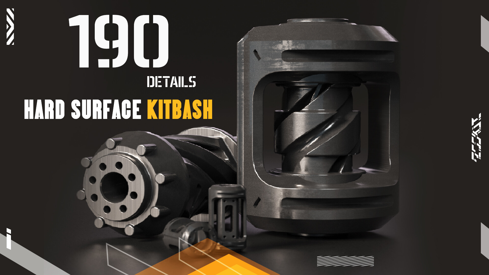 HAMOON - Hard Surface KITBASH_190 DETAILS _vol1