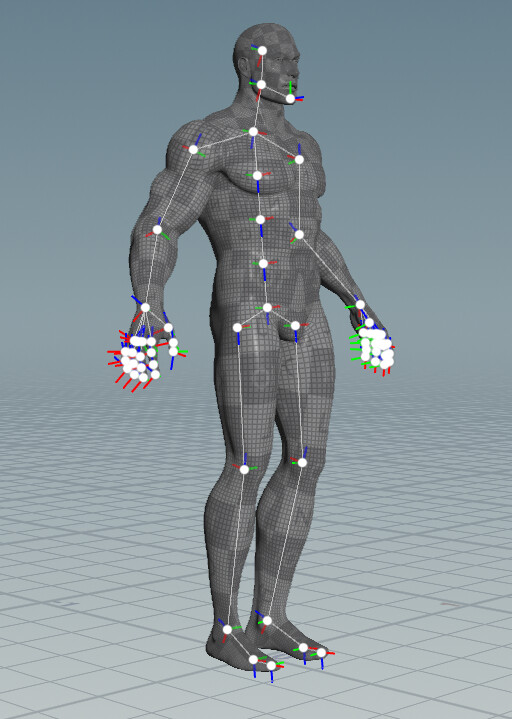 ArtStation - I created a working rig on a model