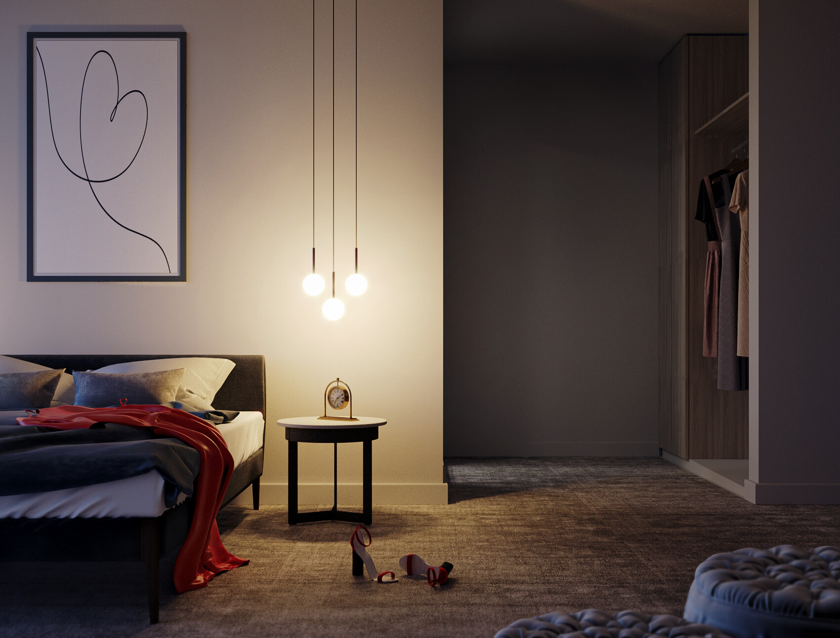ArtStation - A Bedroom Shot.