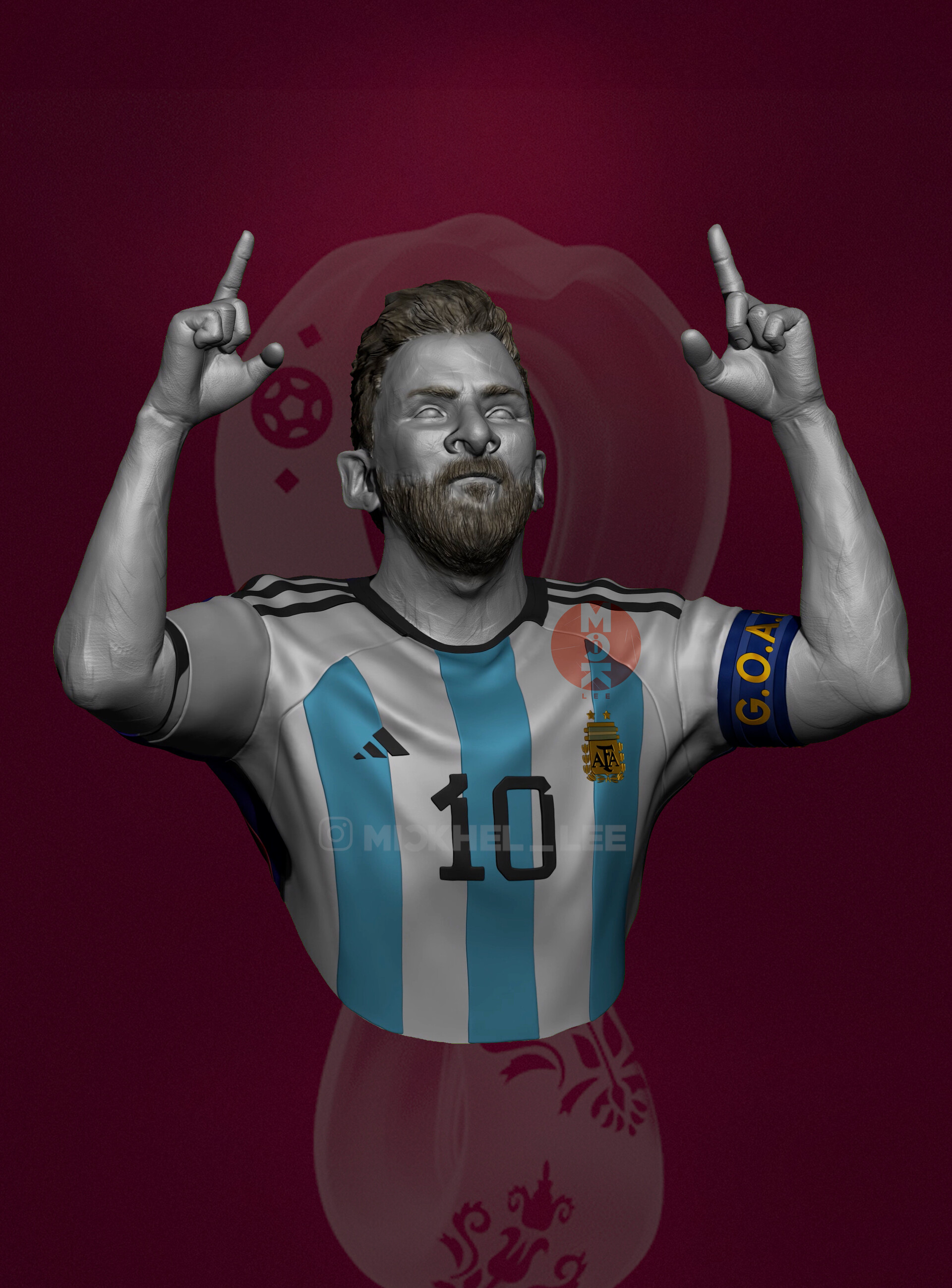 ArtStation - MESSI_sculpt only