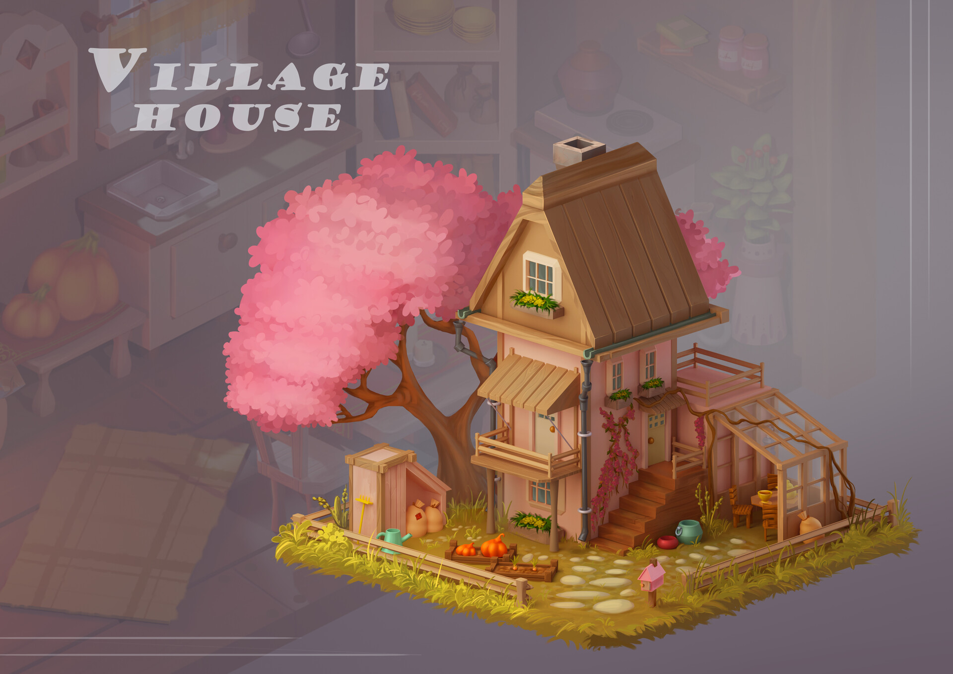 ArtStation - village house design