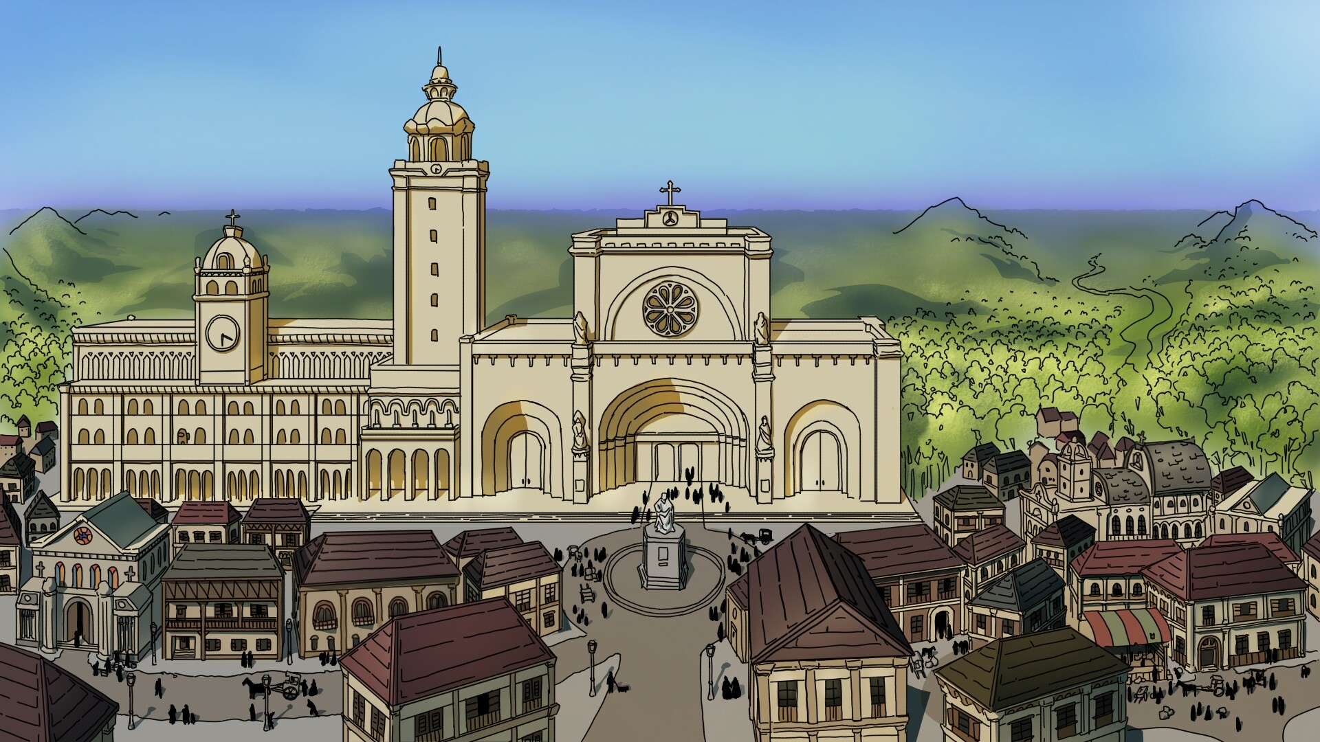 Intramuros Illustration