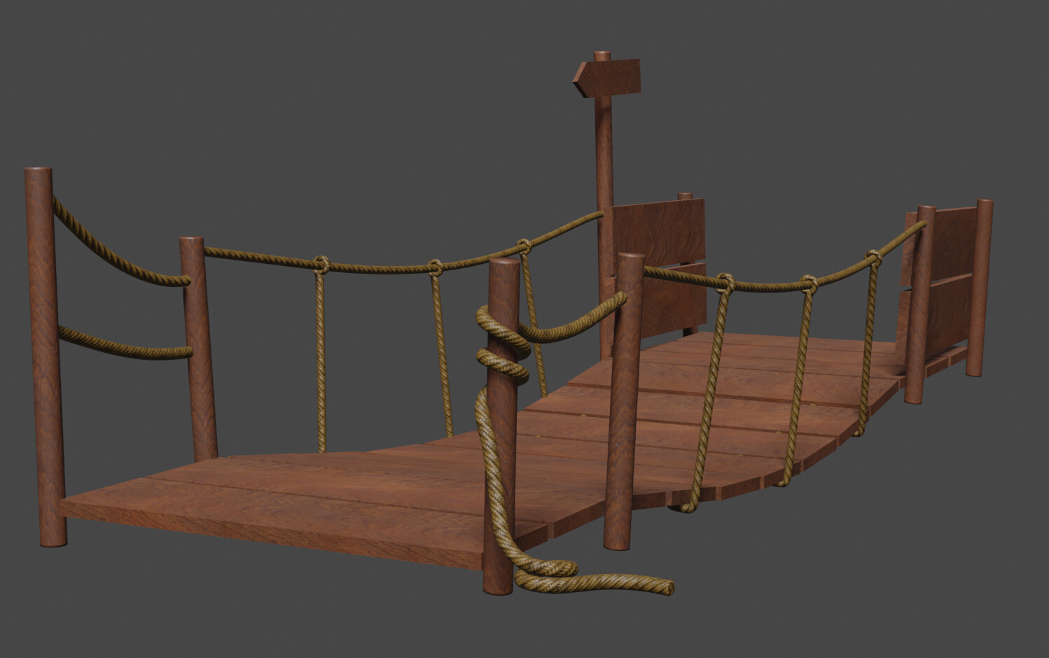 ArtStation - Rope bridge