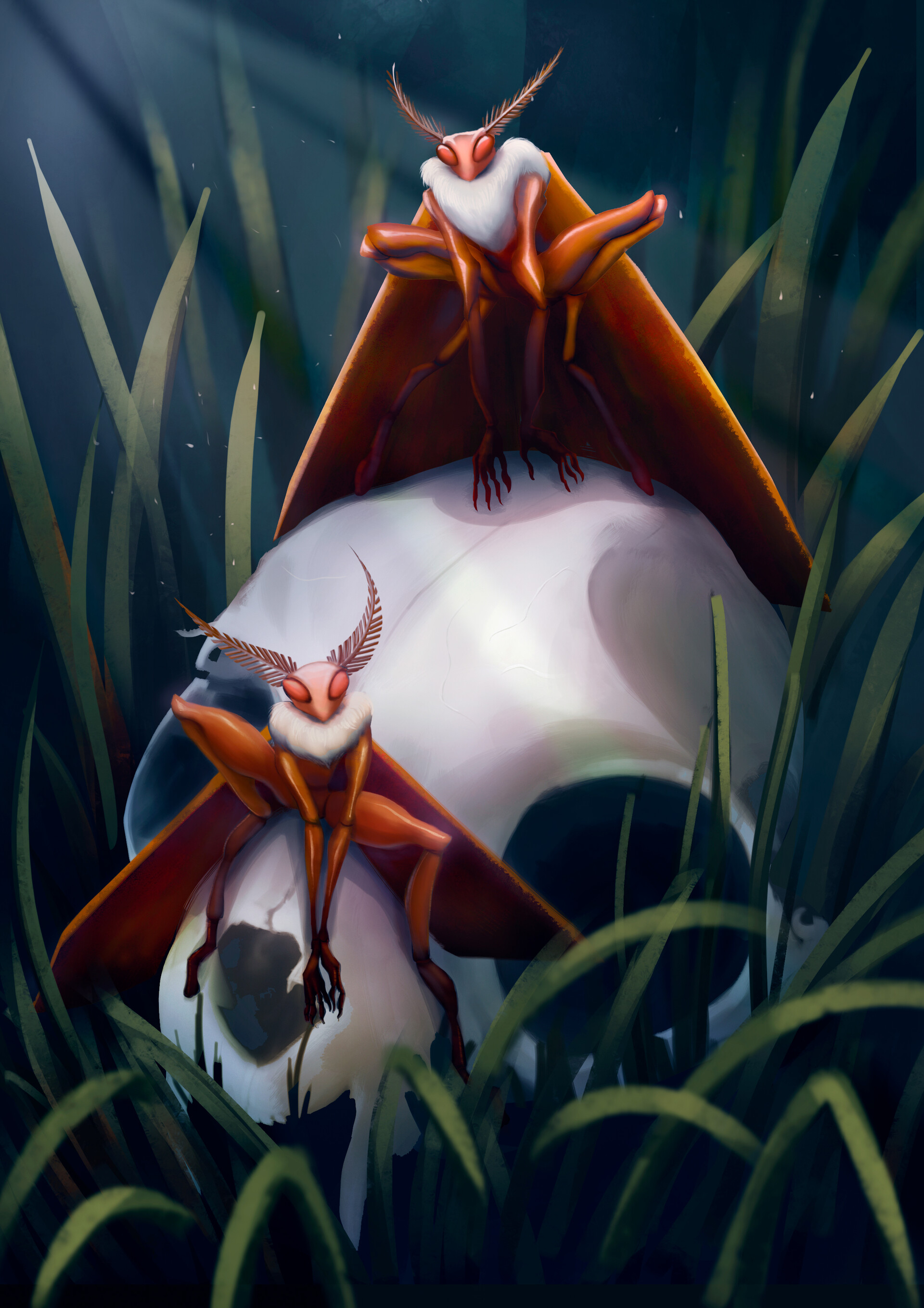 ArtStation - Anthropomorphic Moths