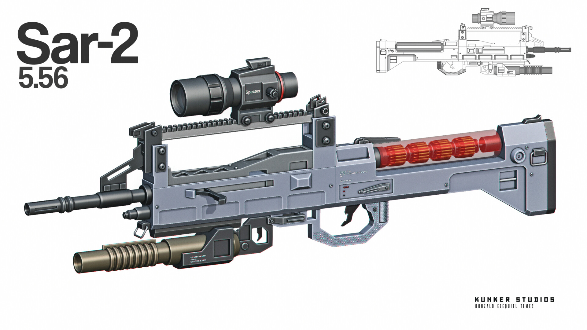 ArtStation - Sar-2 / 5.56 (updated!)