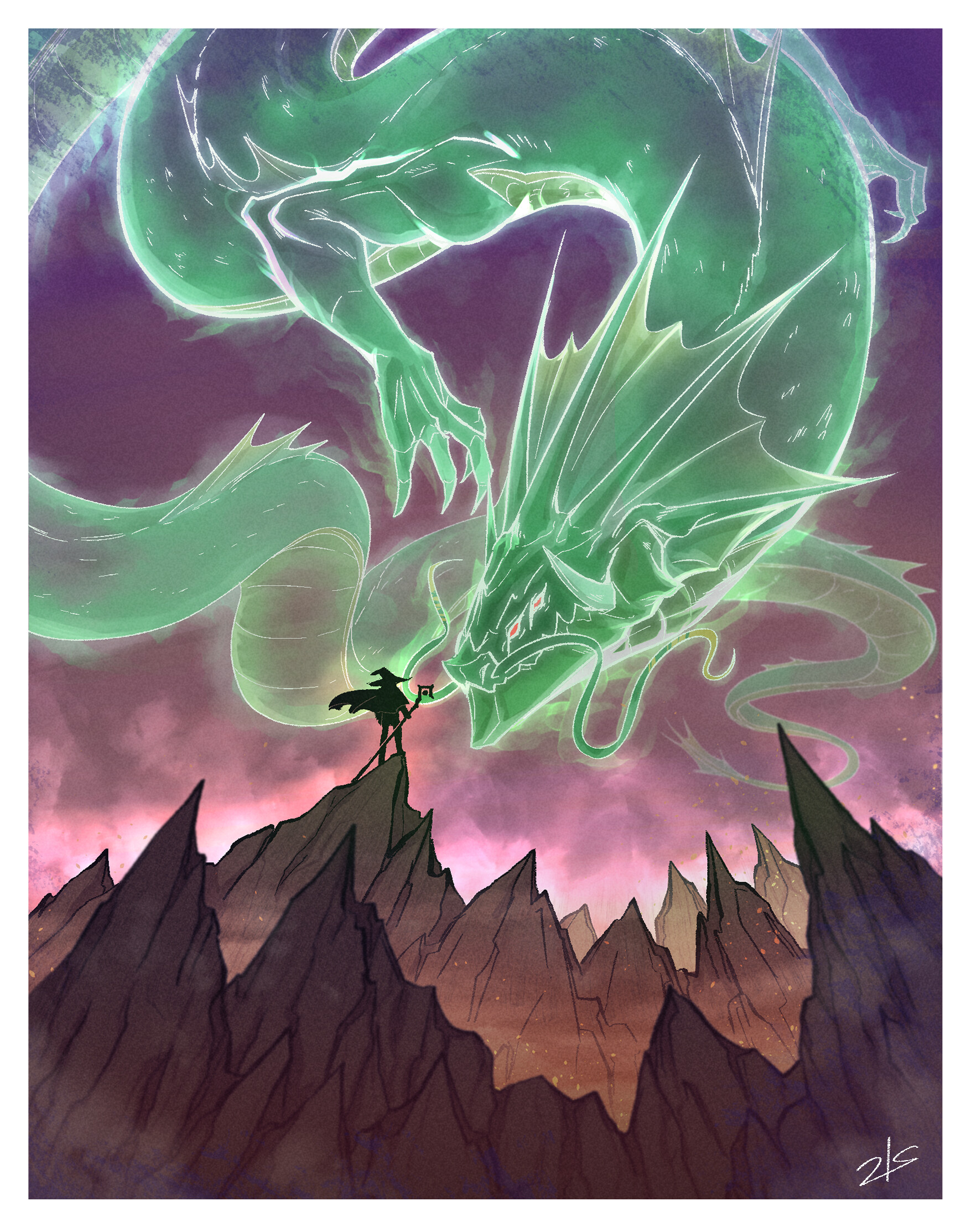 ArtStation - Ghost Dragon Commission