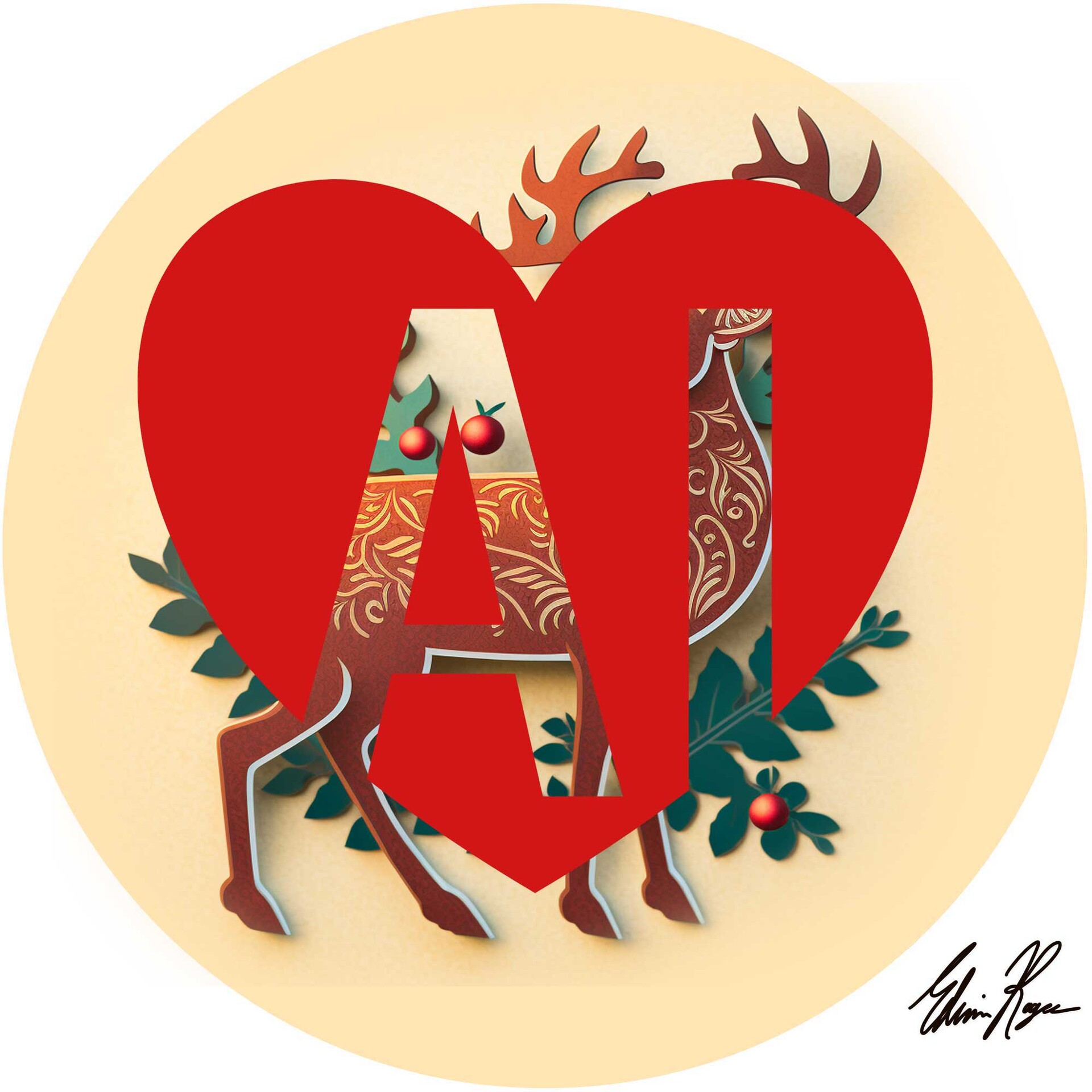 ArtStation - Rudolf the Reindeer by Edwin Rogers ️A.I.