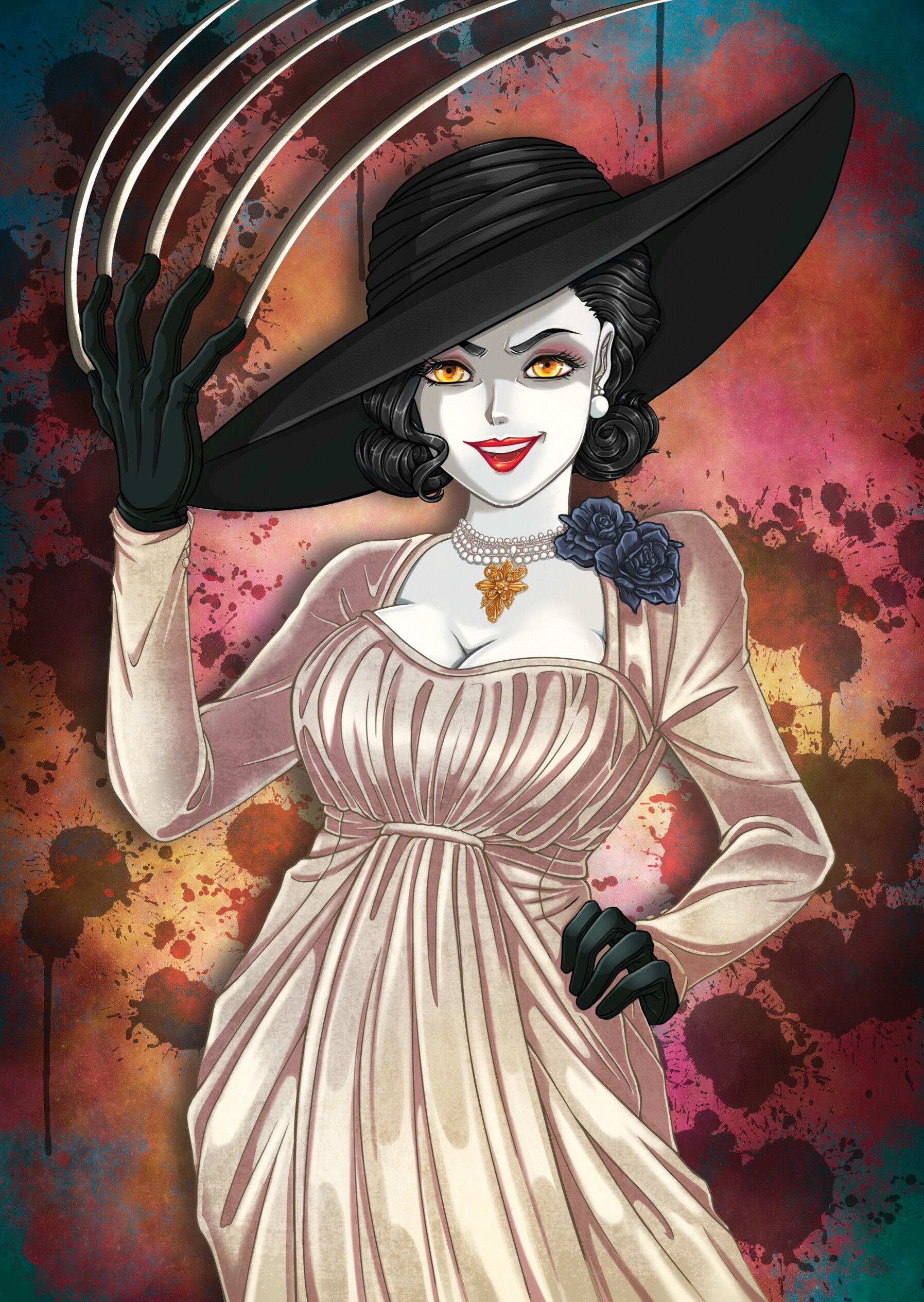 ArtStation - Lady Dimitrescu - Fan Art