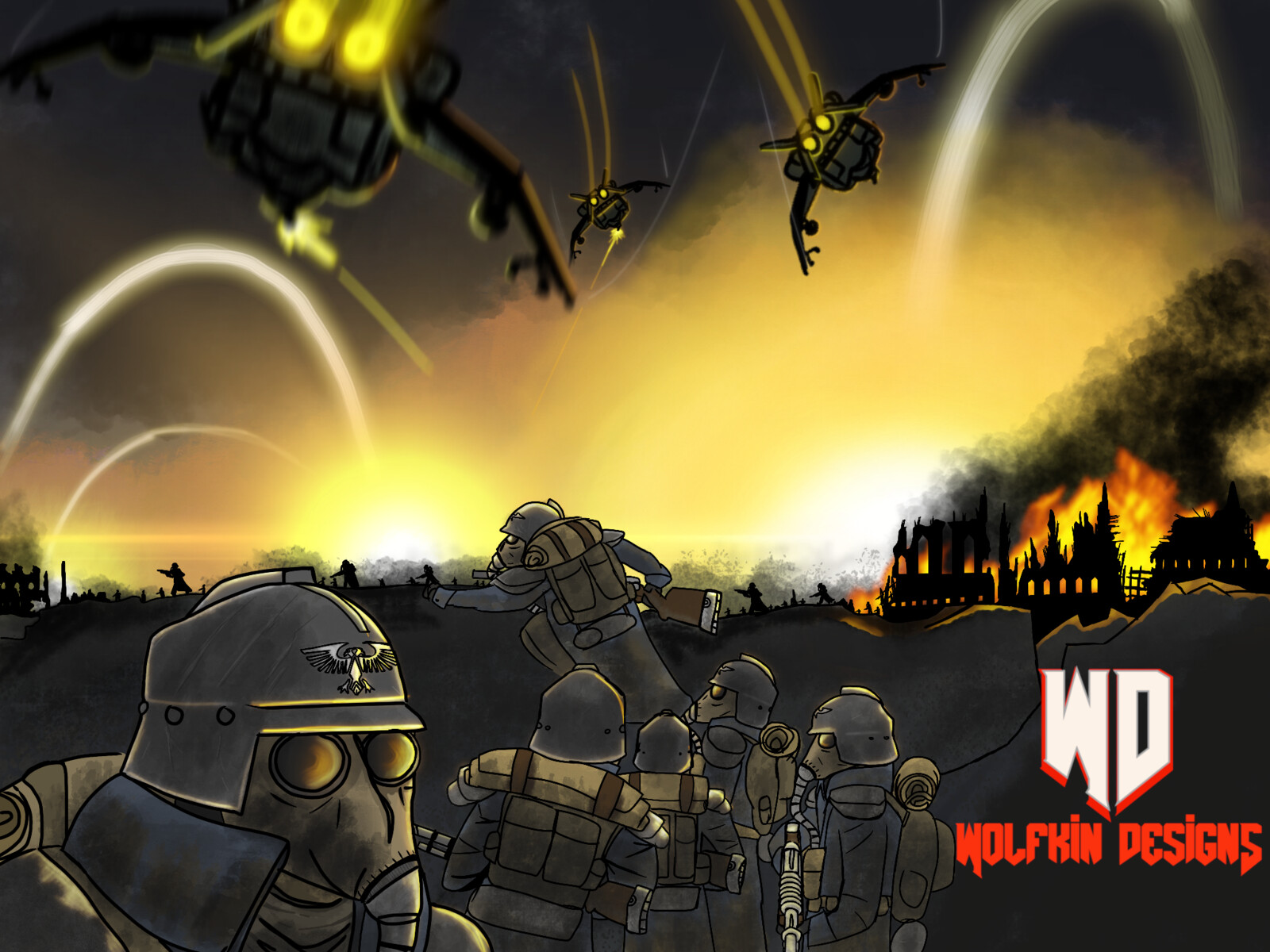 Wolfkin Designs - Forward, for the Emperor!