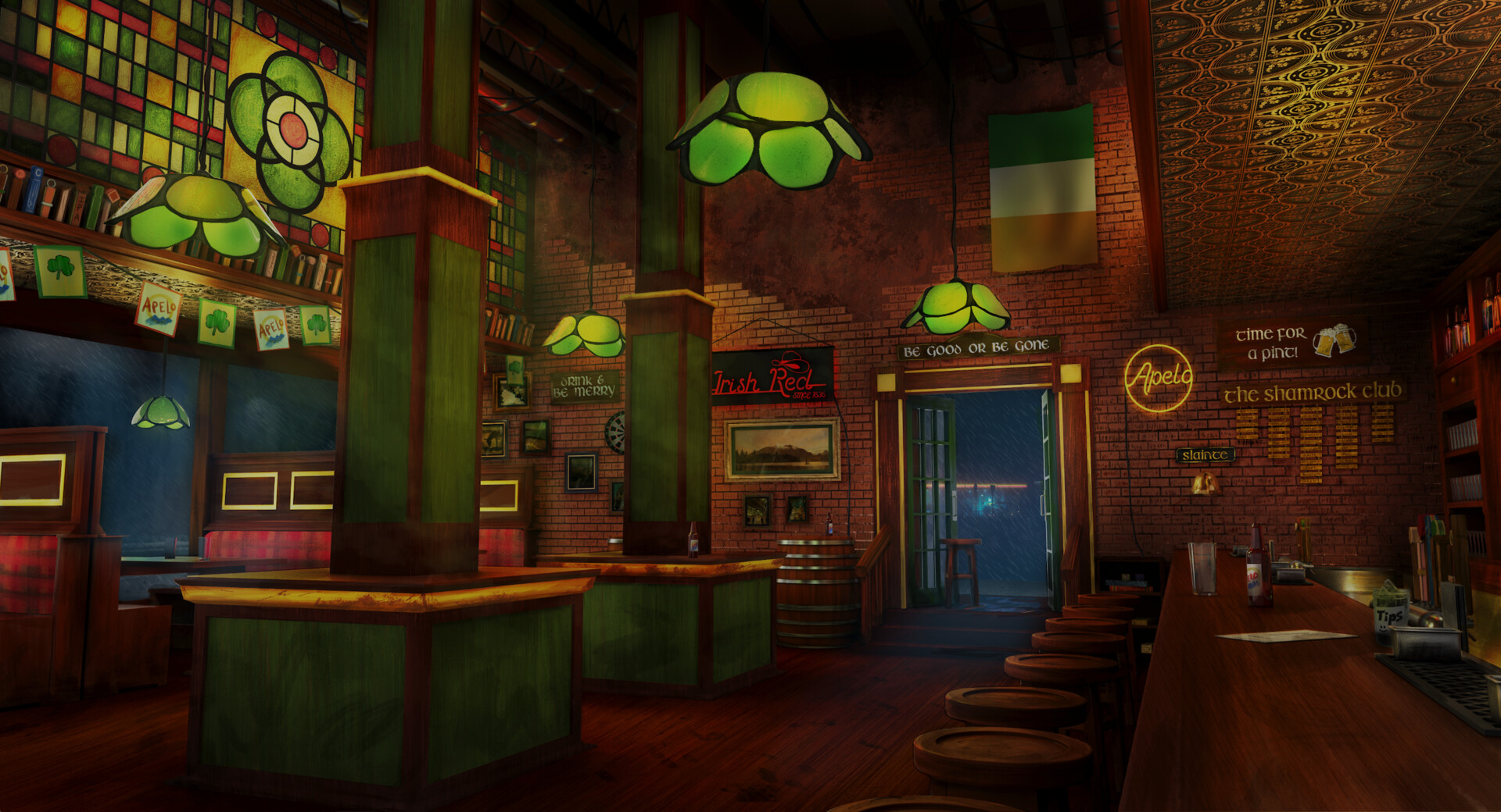 ArtStation - Irish Bar