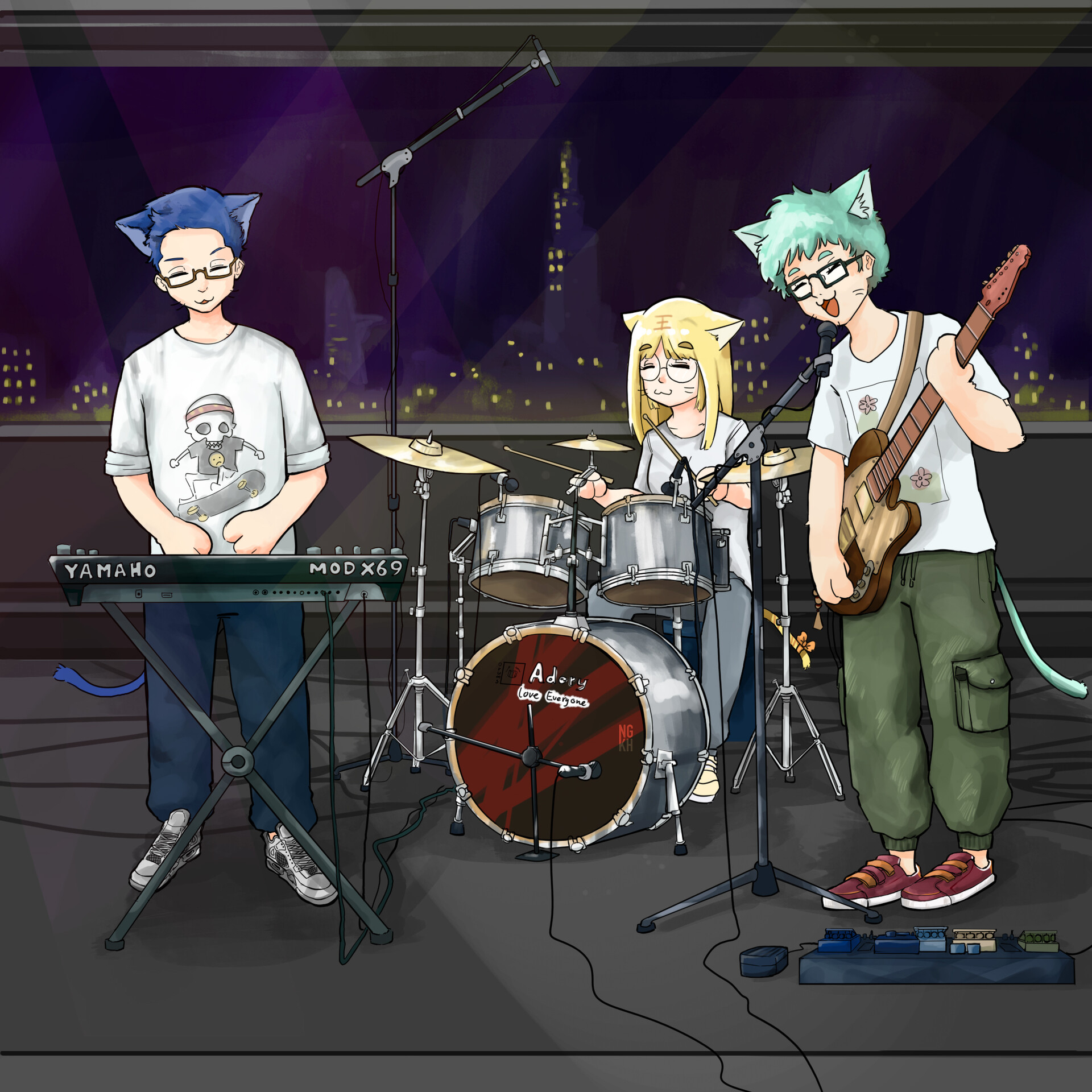 ArtStation - MÈOW LẠC BAND