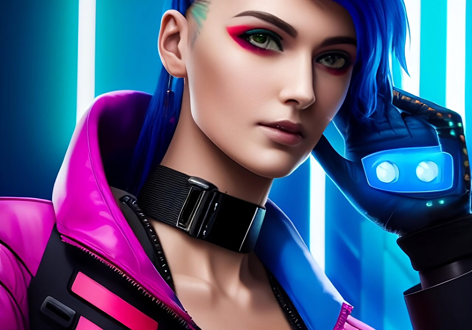 ArtStation - Cyberpunk portrait