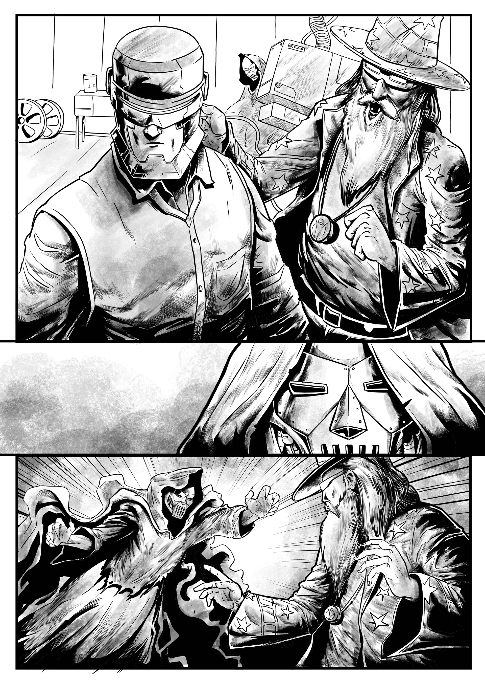 ArtStation - ROBO USHER 3 2022 B&W