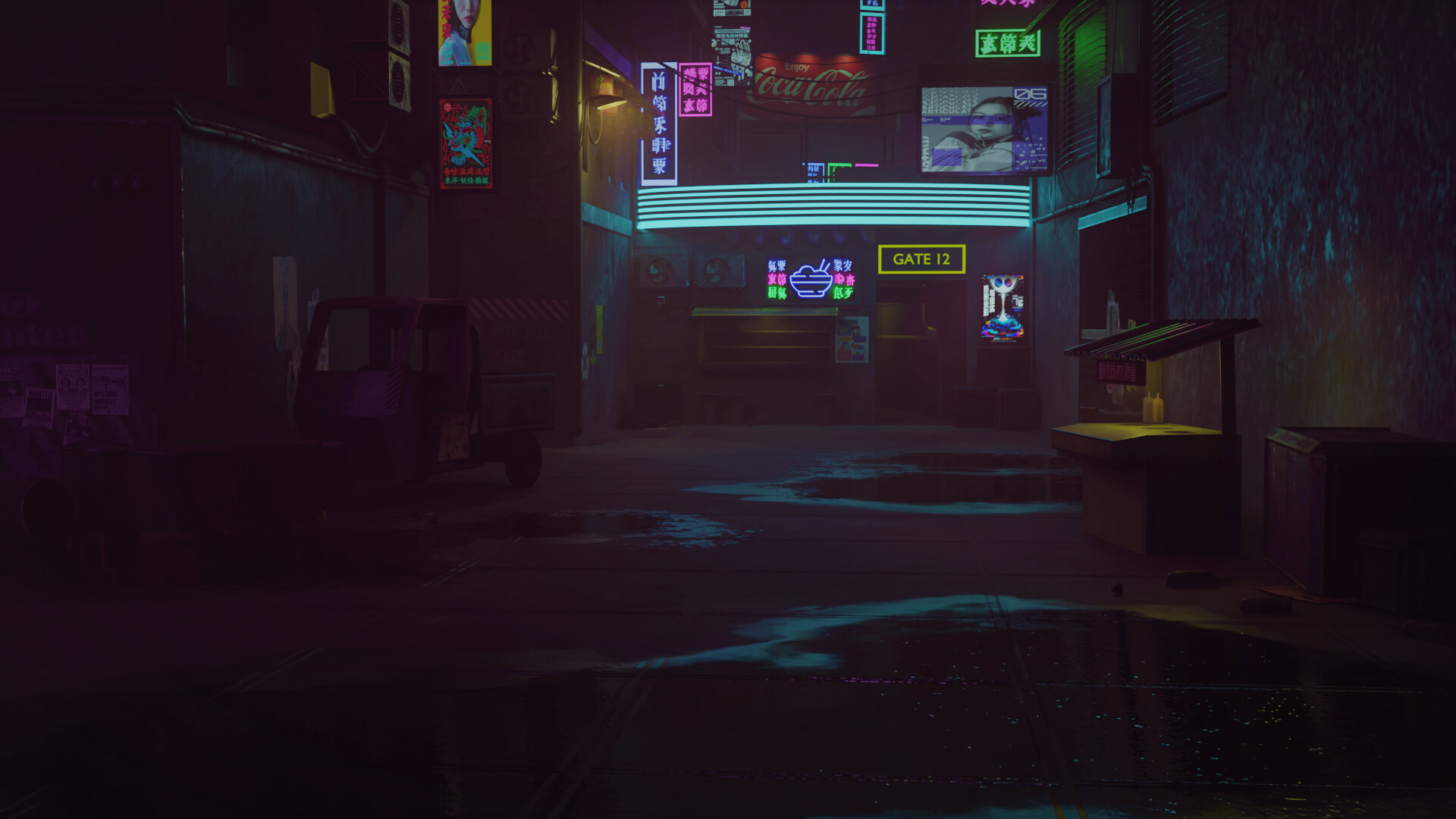 ArtStation - Cyberpunk nook