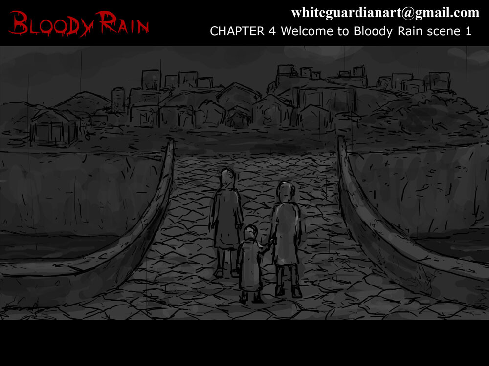 ArtStation - Bloody Rain Chapter 4 Welcome to Bloody Rain scene 1 - 3