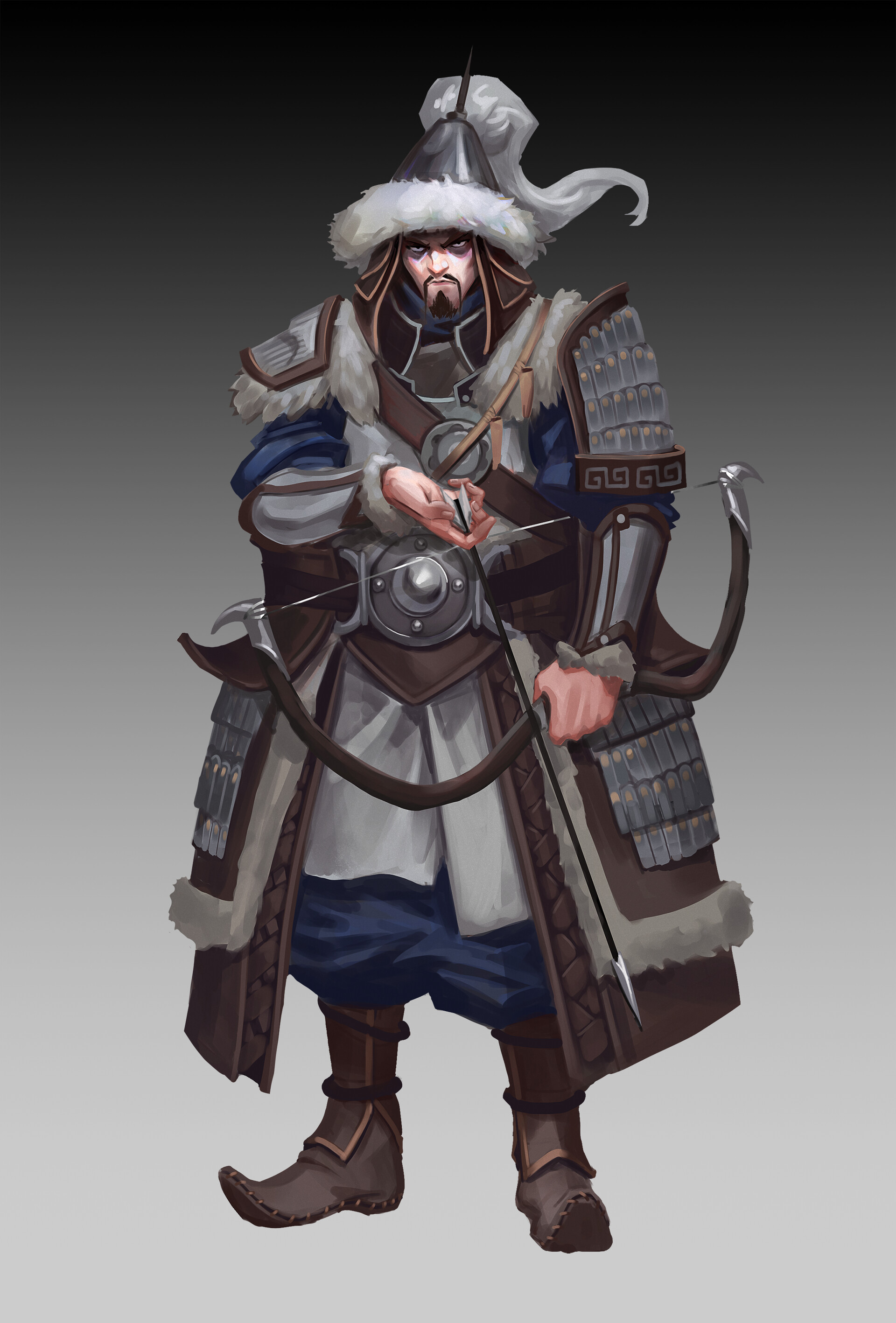 ArtStation - [Isekai D&D] Ghengis Khan