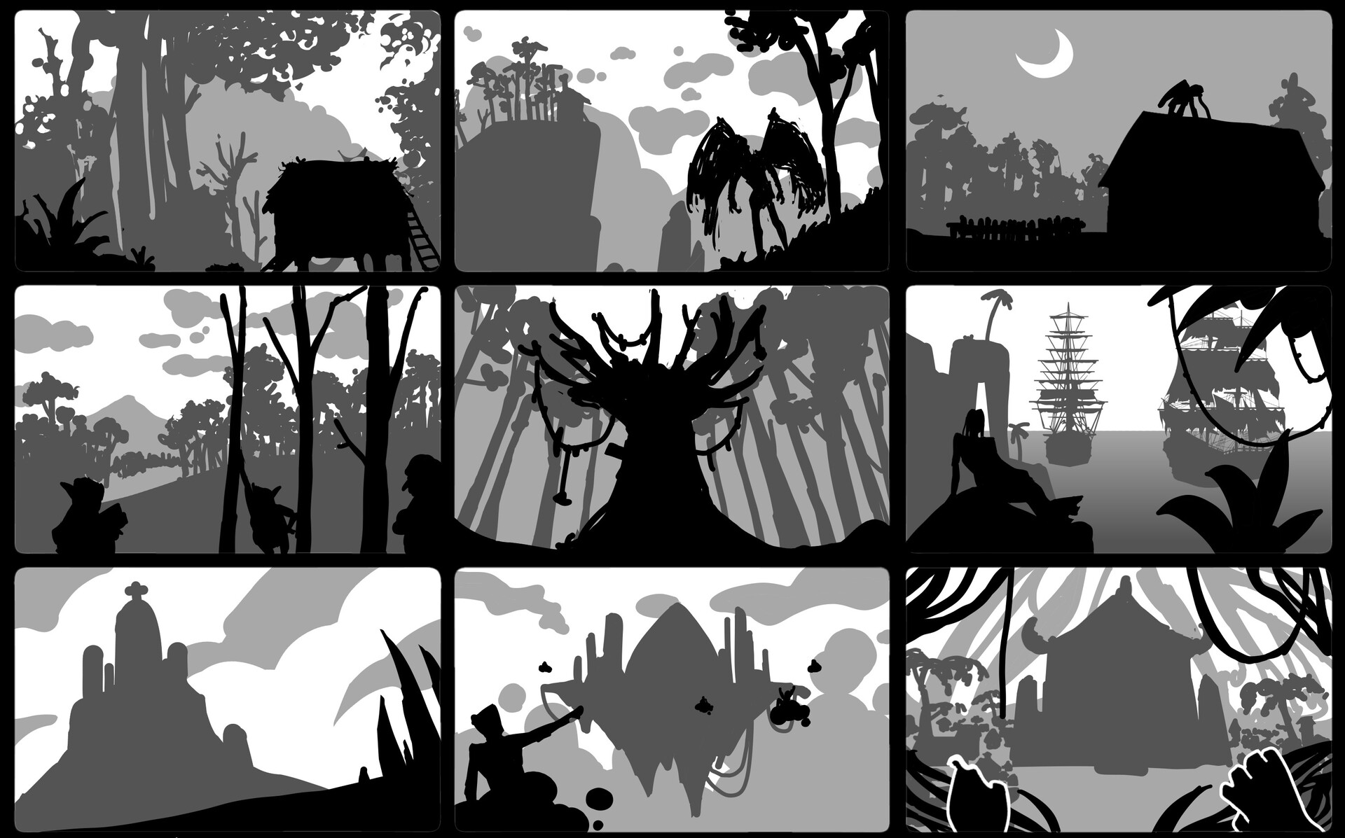 ArtStation - Thumbnail Concepts Exercise