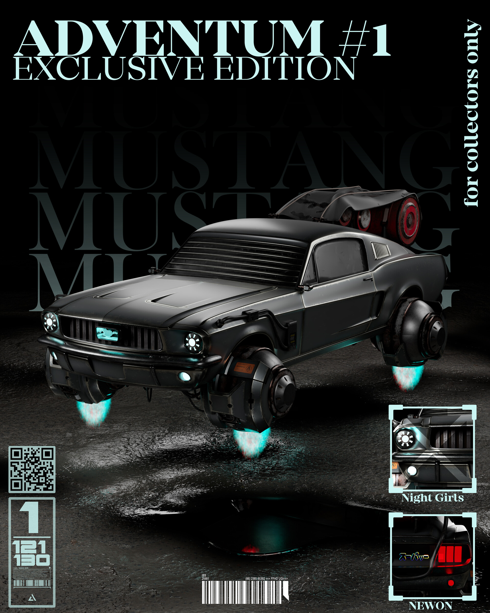 ArtStation - Cyberpunk Mustang Mod - Adventum Exclusive Edition #1