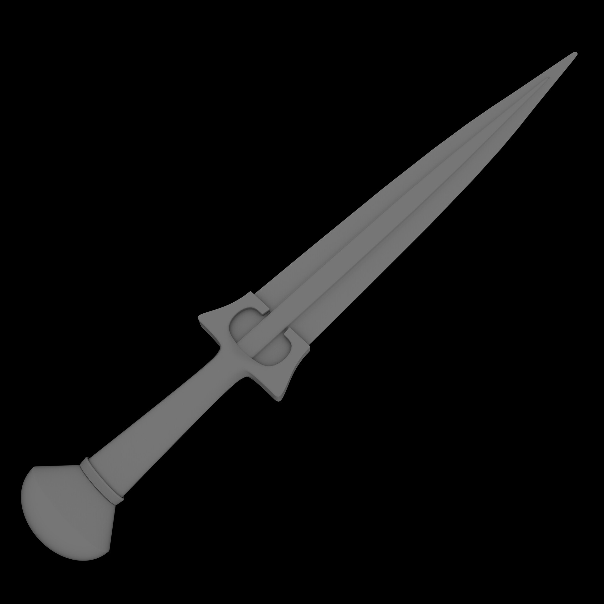 ArtStation - Dagger - Modeling in Maya