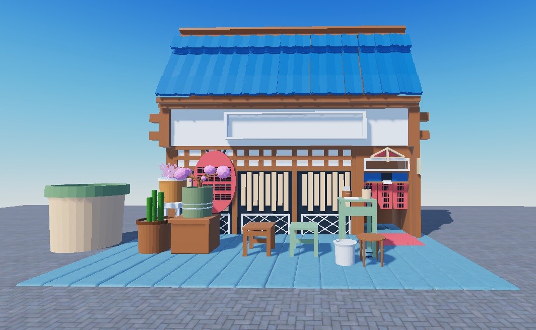 ArtStation - Roblox Asian Style Restaurant