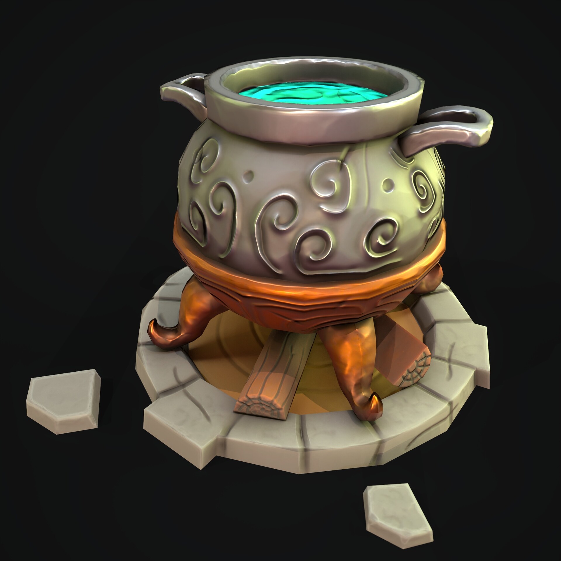 ArtStation - Stylized Cauldron