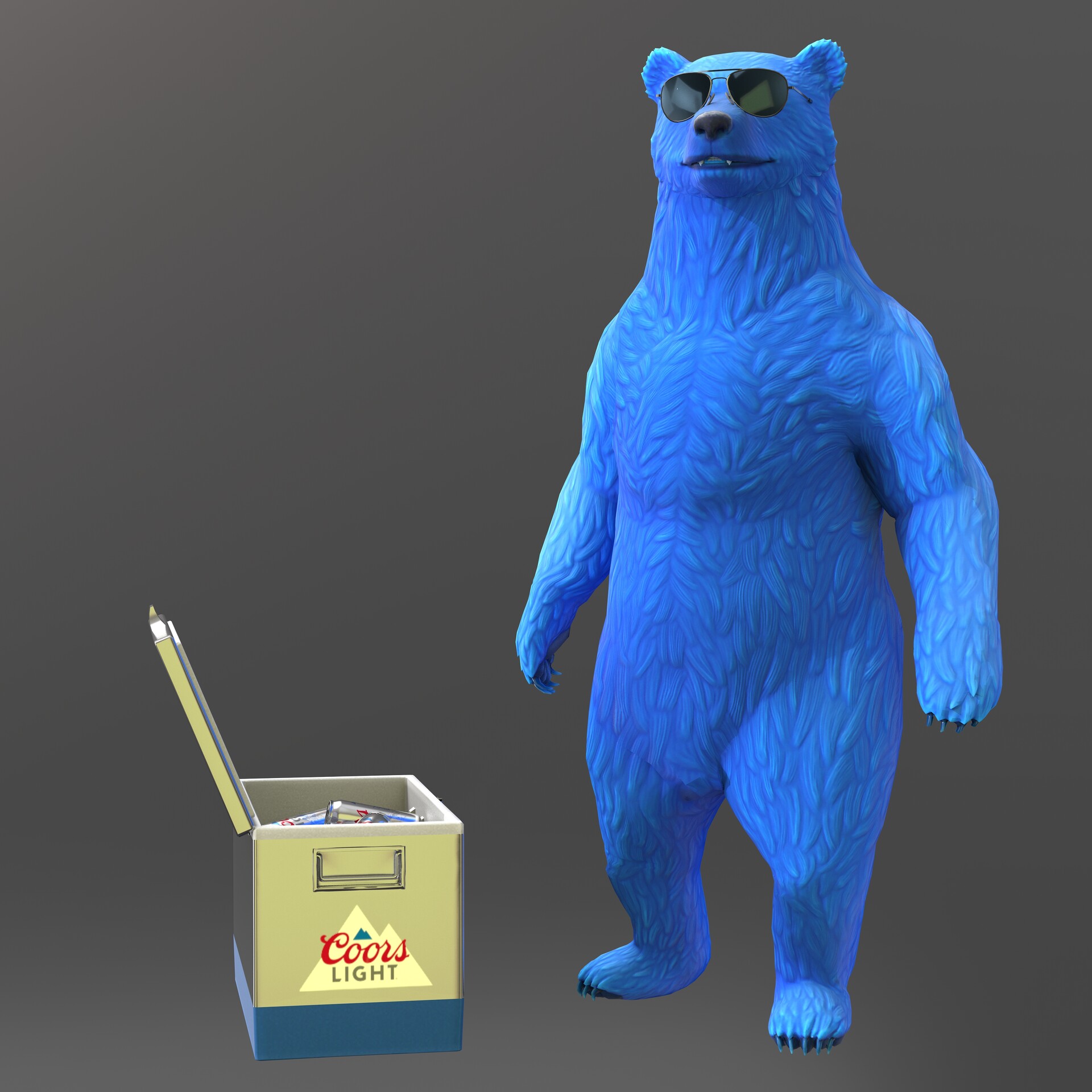 ArtStation - Coors Light "Chill Bear"