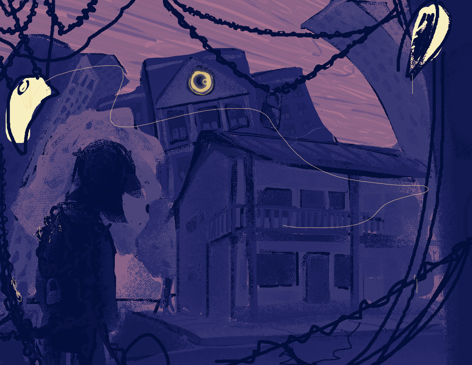 ArtStation - Distorted City Concept Art