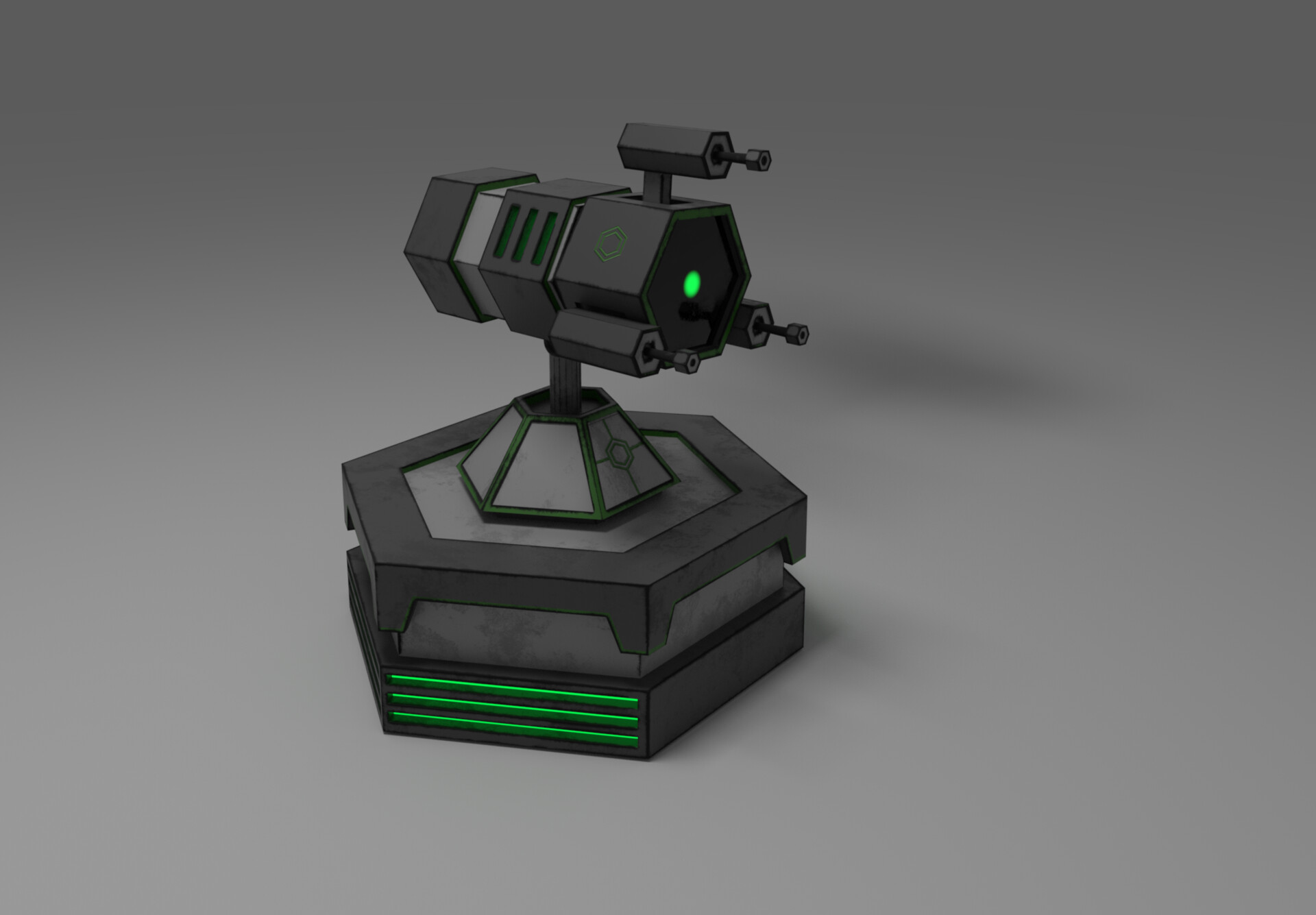 ArtStation - Momentus Turret Enemy