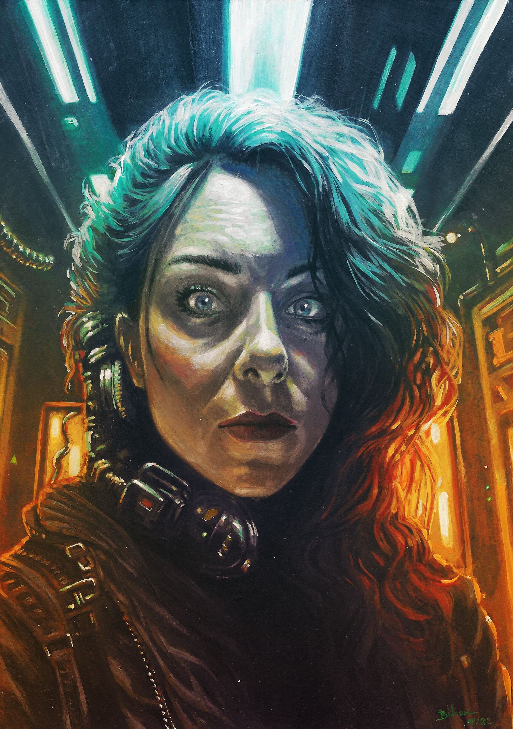 ArtStation - spaceship crew member 01 (speed acrylique A5)