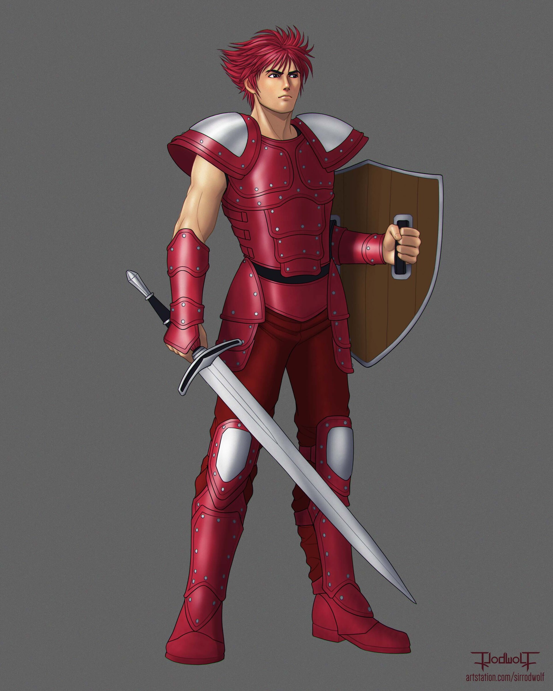 ArtStation - Final Fantasy I Warrior/Fighter