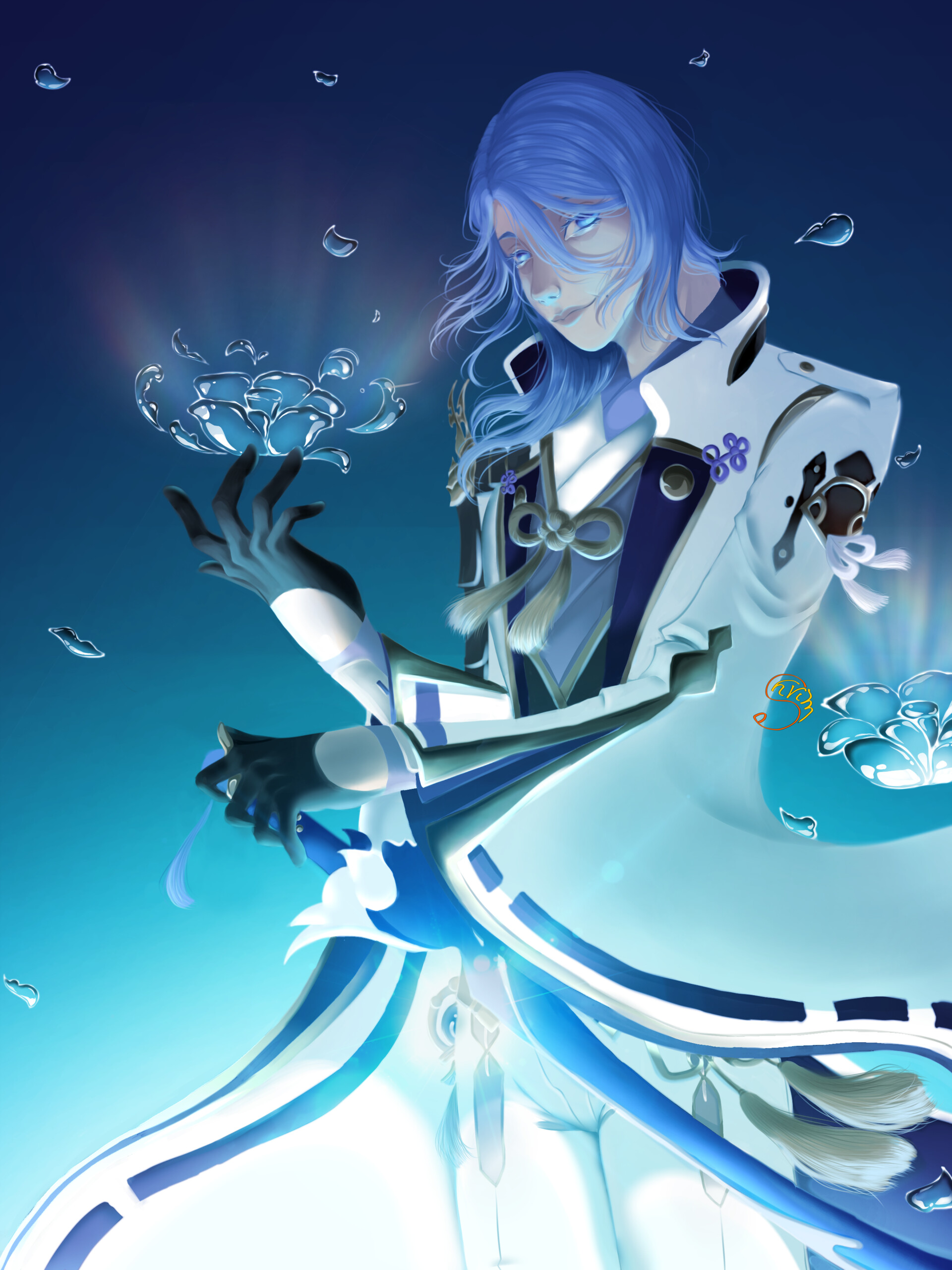 ArtStation - Kamisato Ayato from Genshin Impact