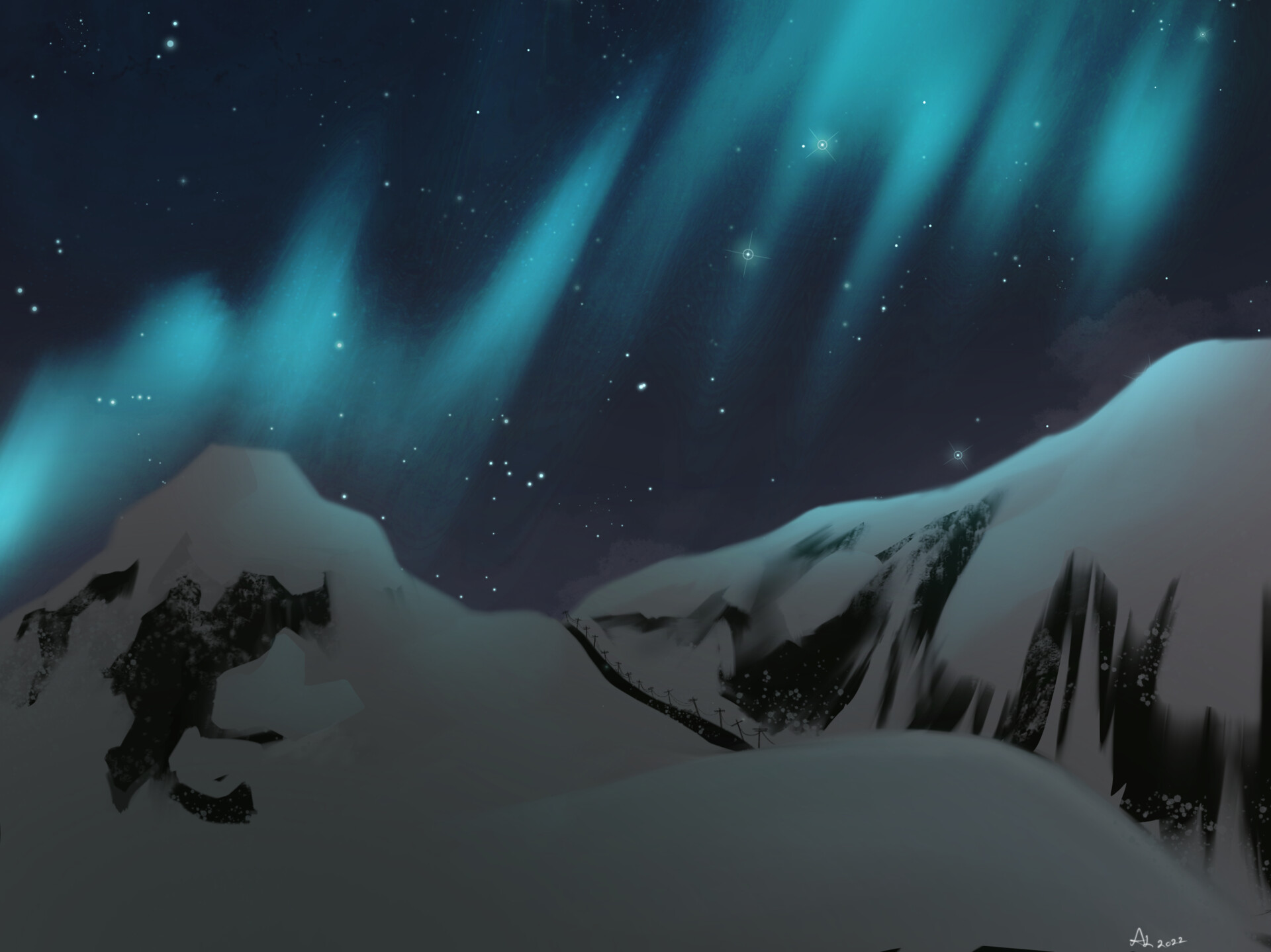 ArtStation - Snowscape